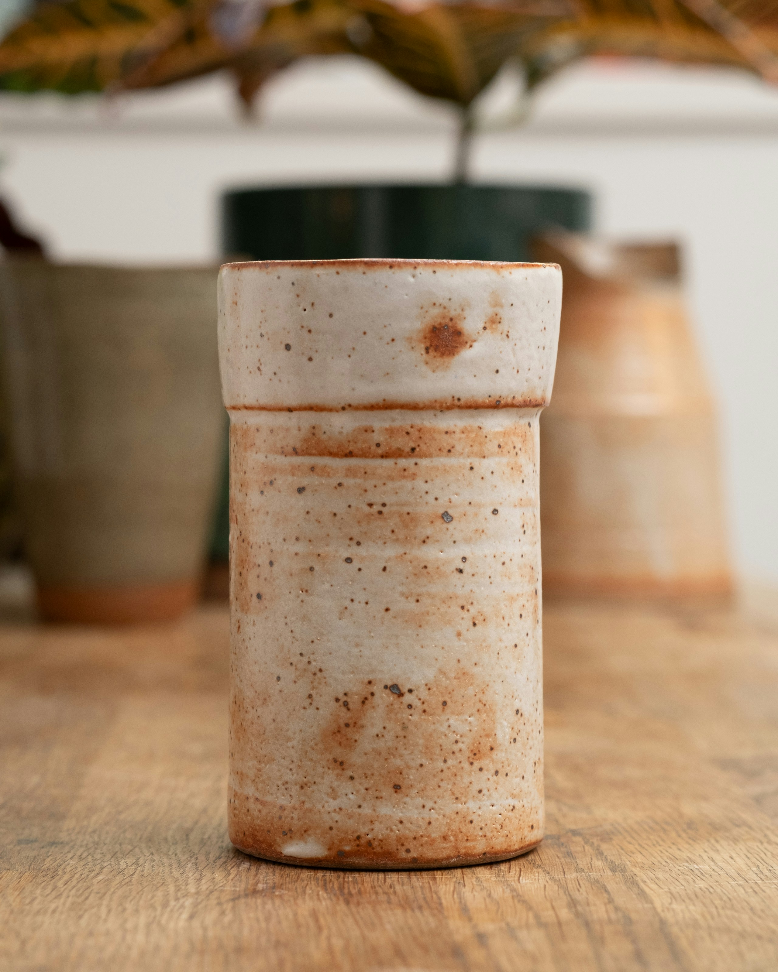 Rustic Vessel on a Wooden Stage