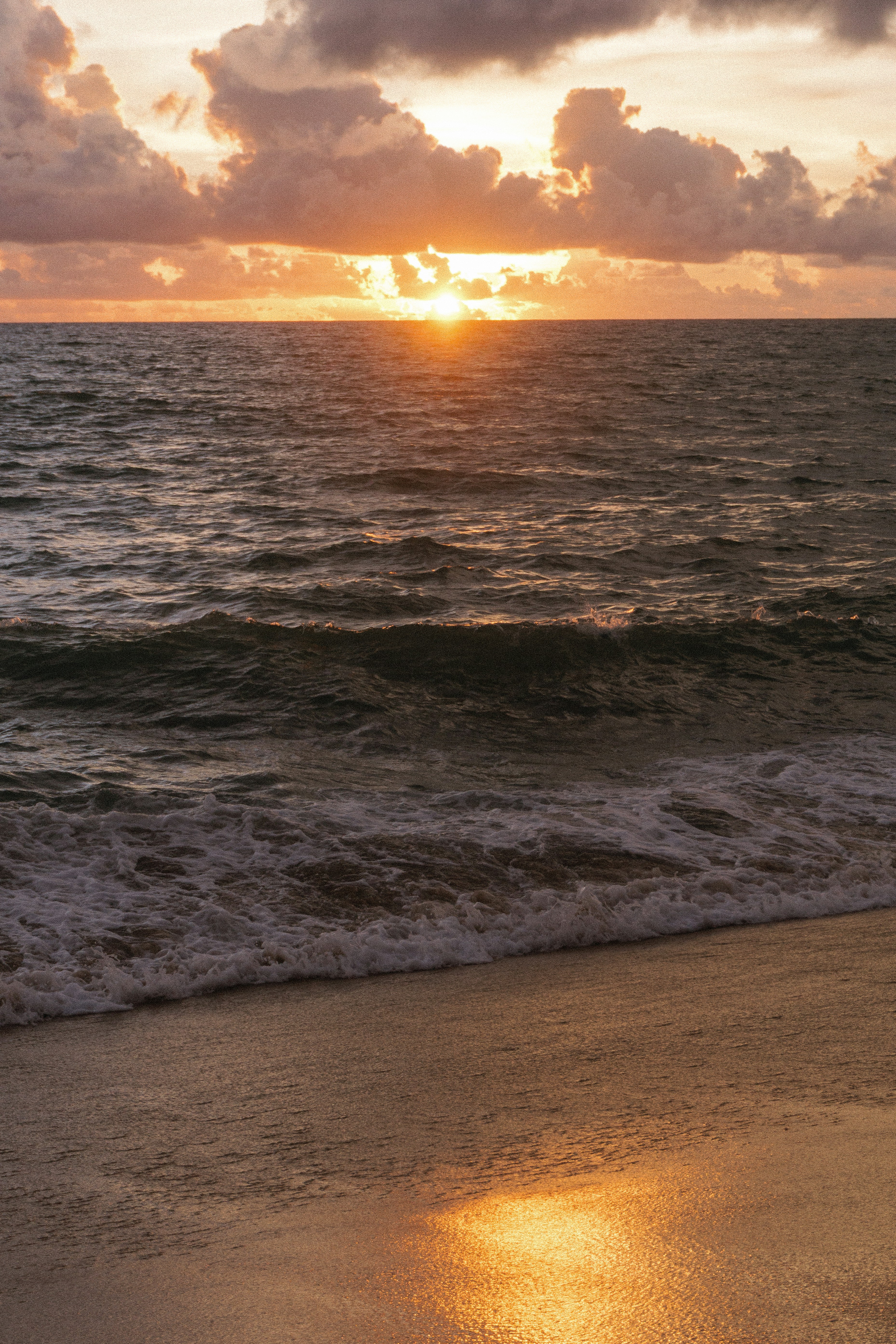 Sunlit Break: Horizon Glow Over a Quiet Sea