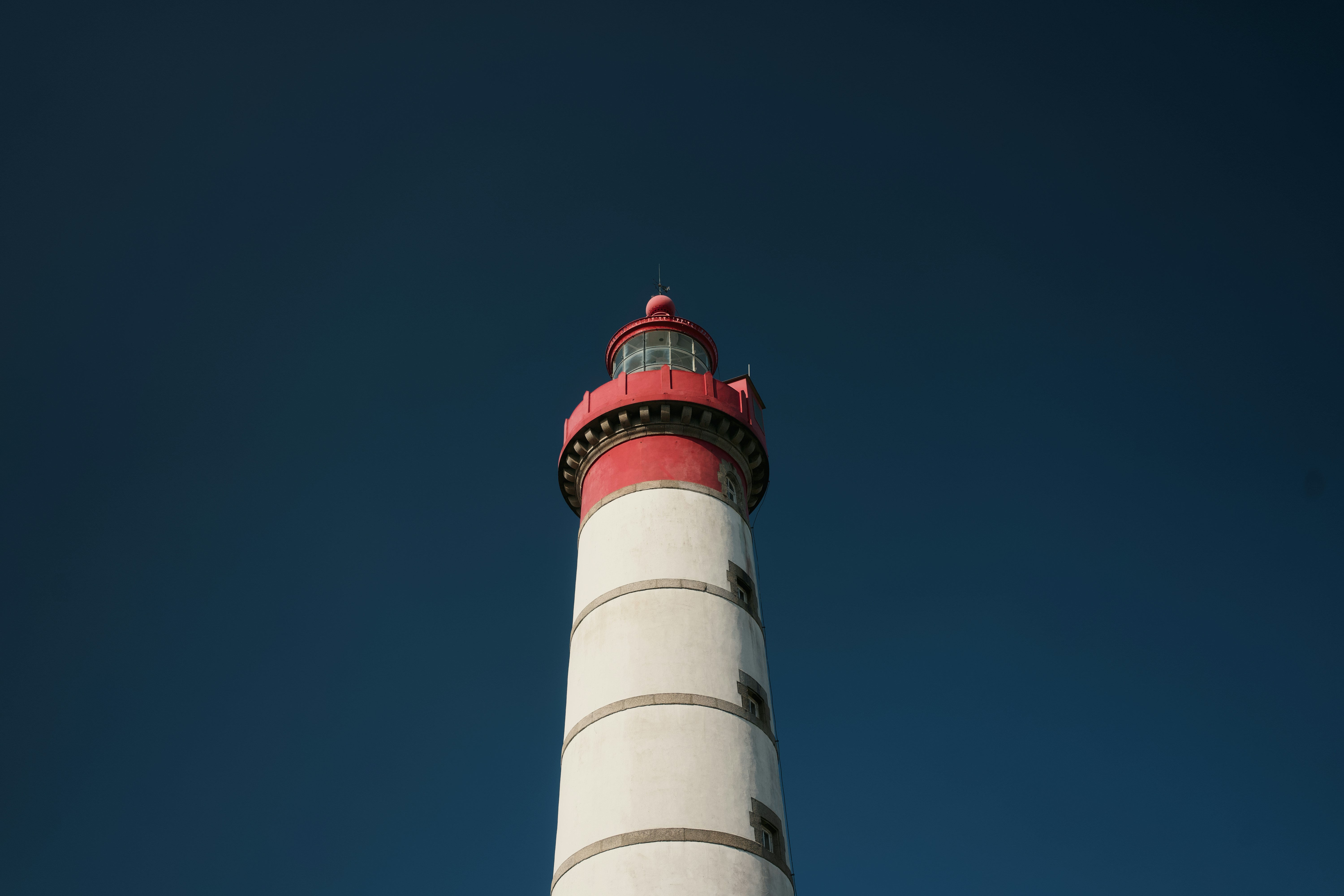 Red and White Beacon: A Sky-ward Stand of the Lighthouse