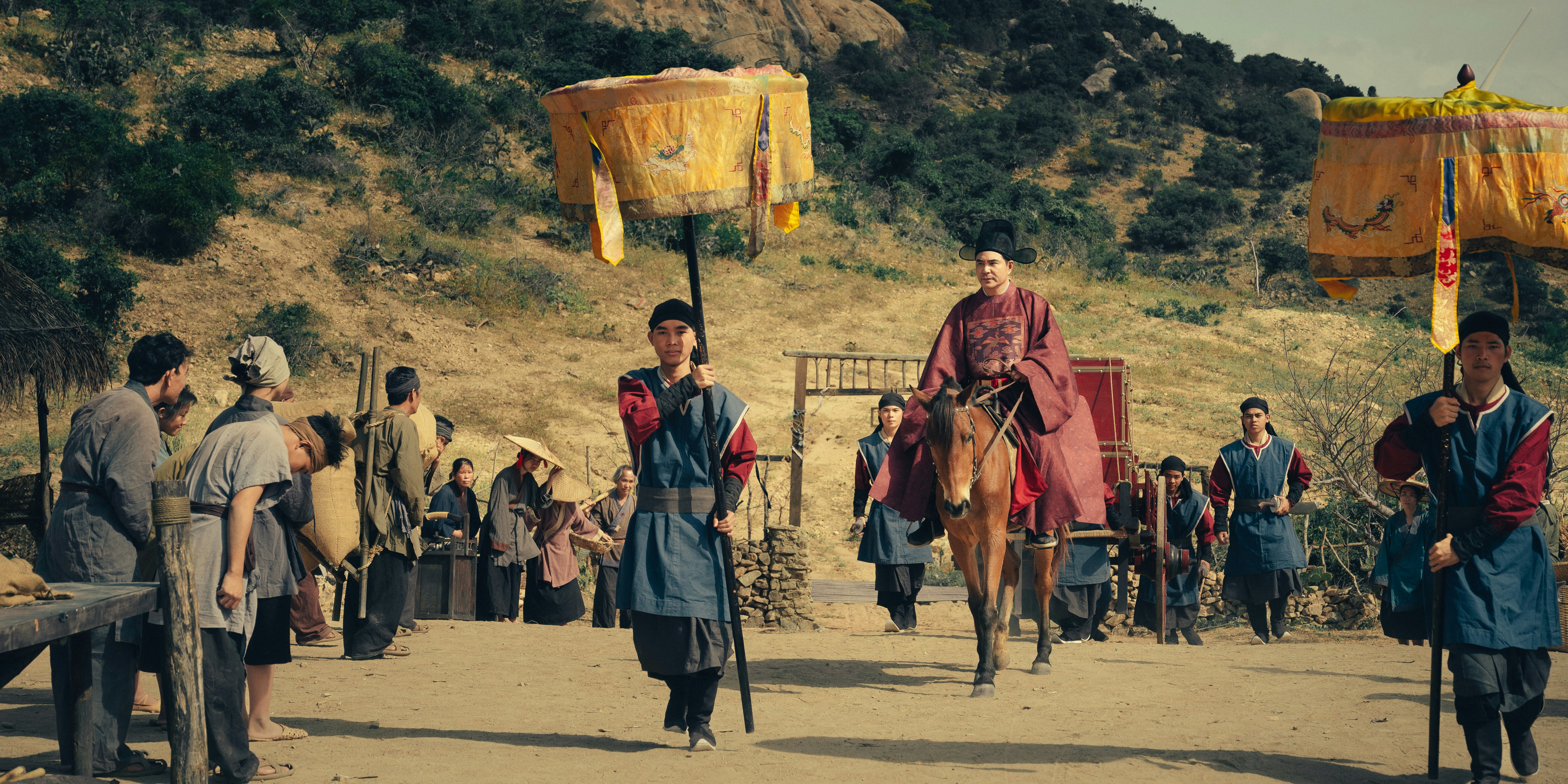 Centuries-Old Parade: A Valley of Bannered Guardians
