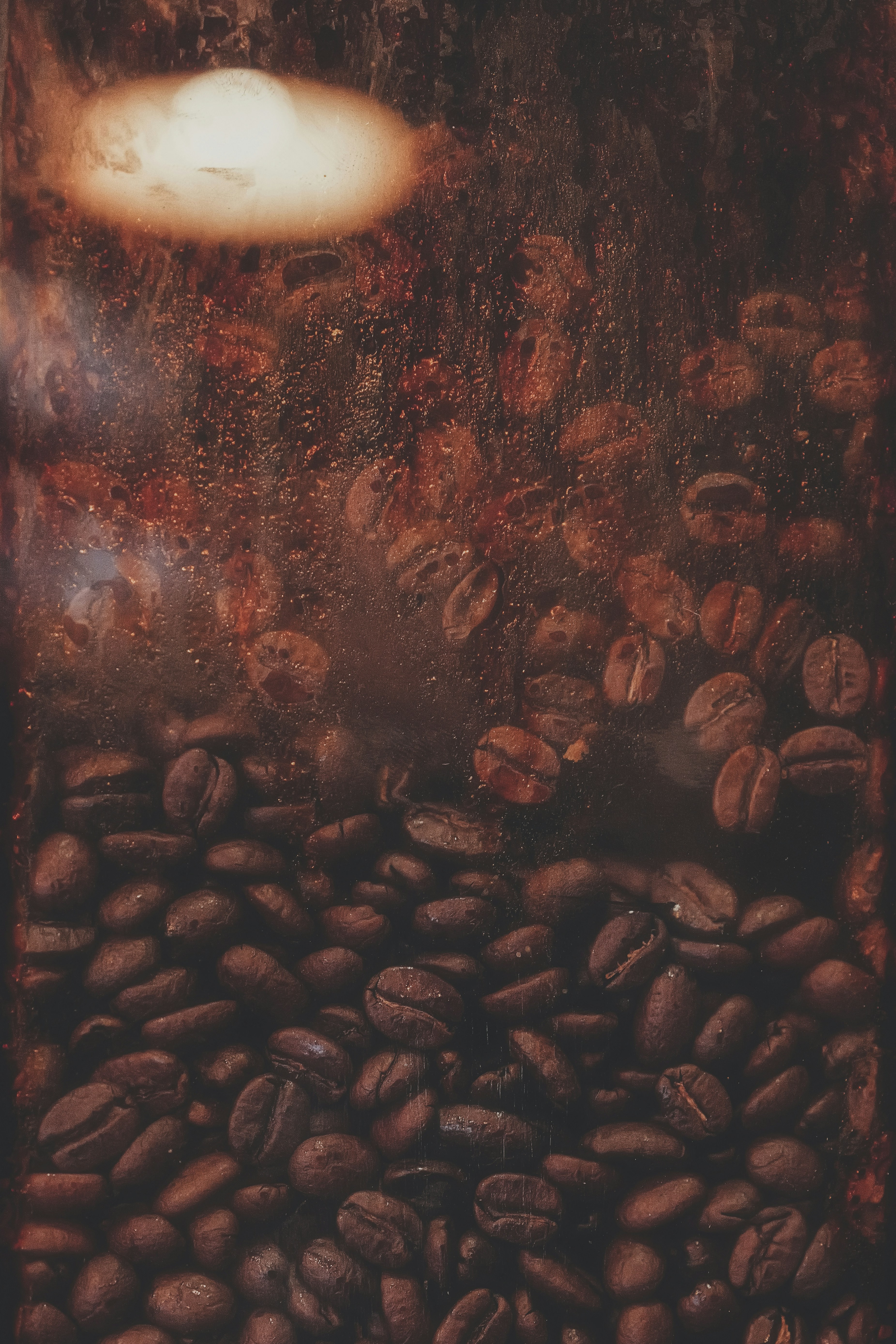 Caffeinated Glow: Coffee Beans Preserved in Amber Resin