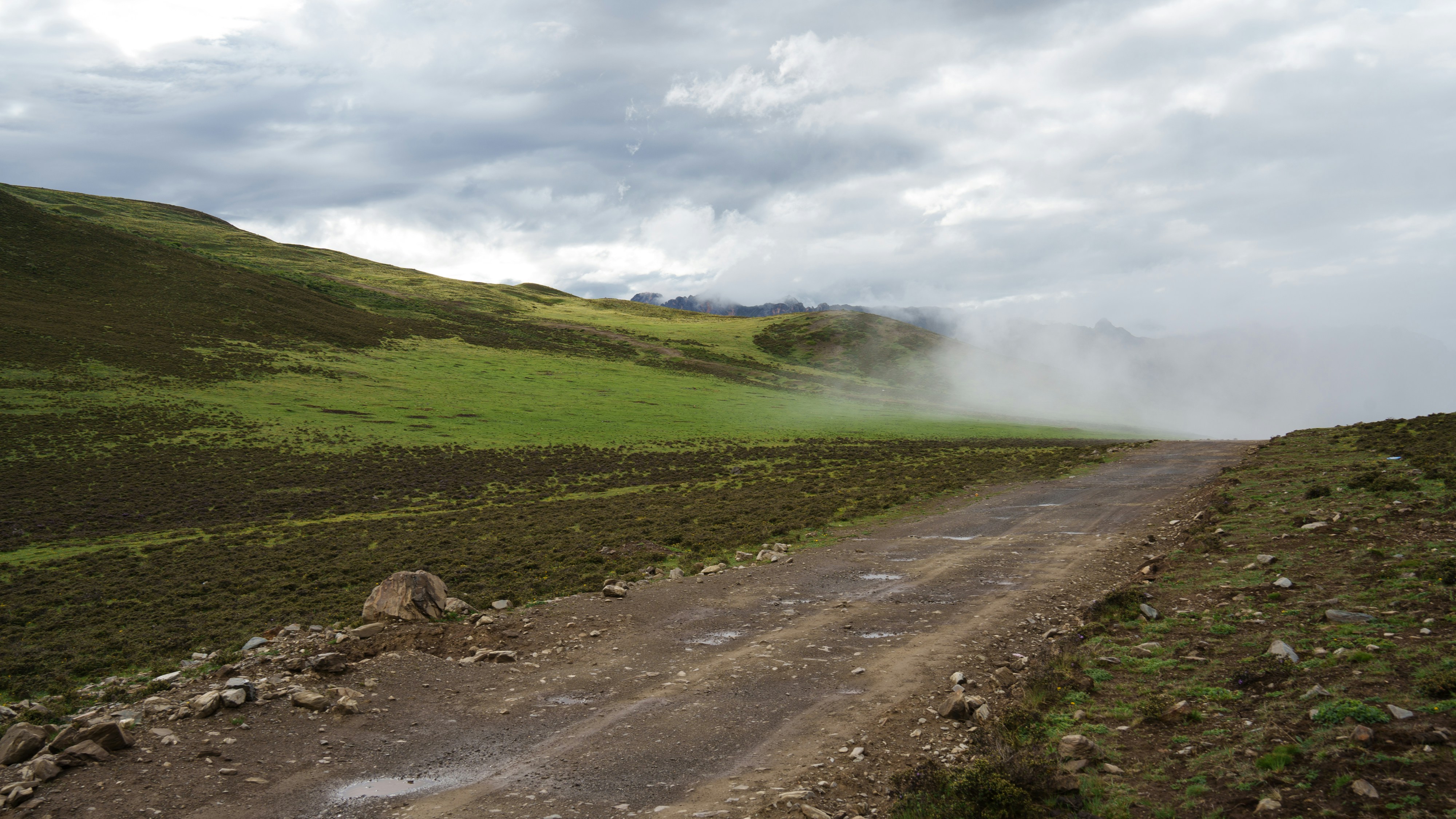 Verdant Ridge Path: A Fork of Fog and Gravel