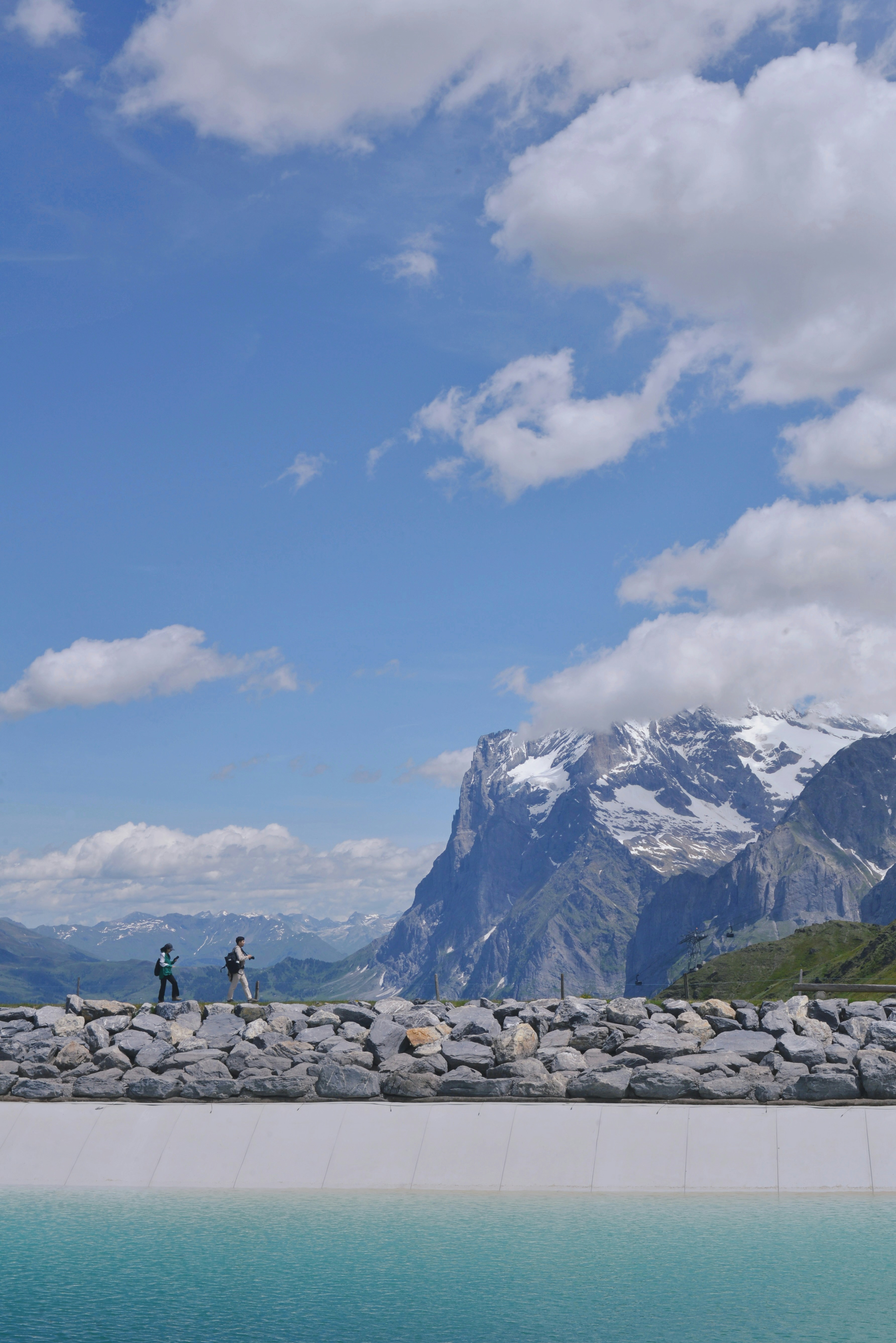 Ridge Walk by the Glacial Wall