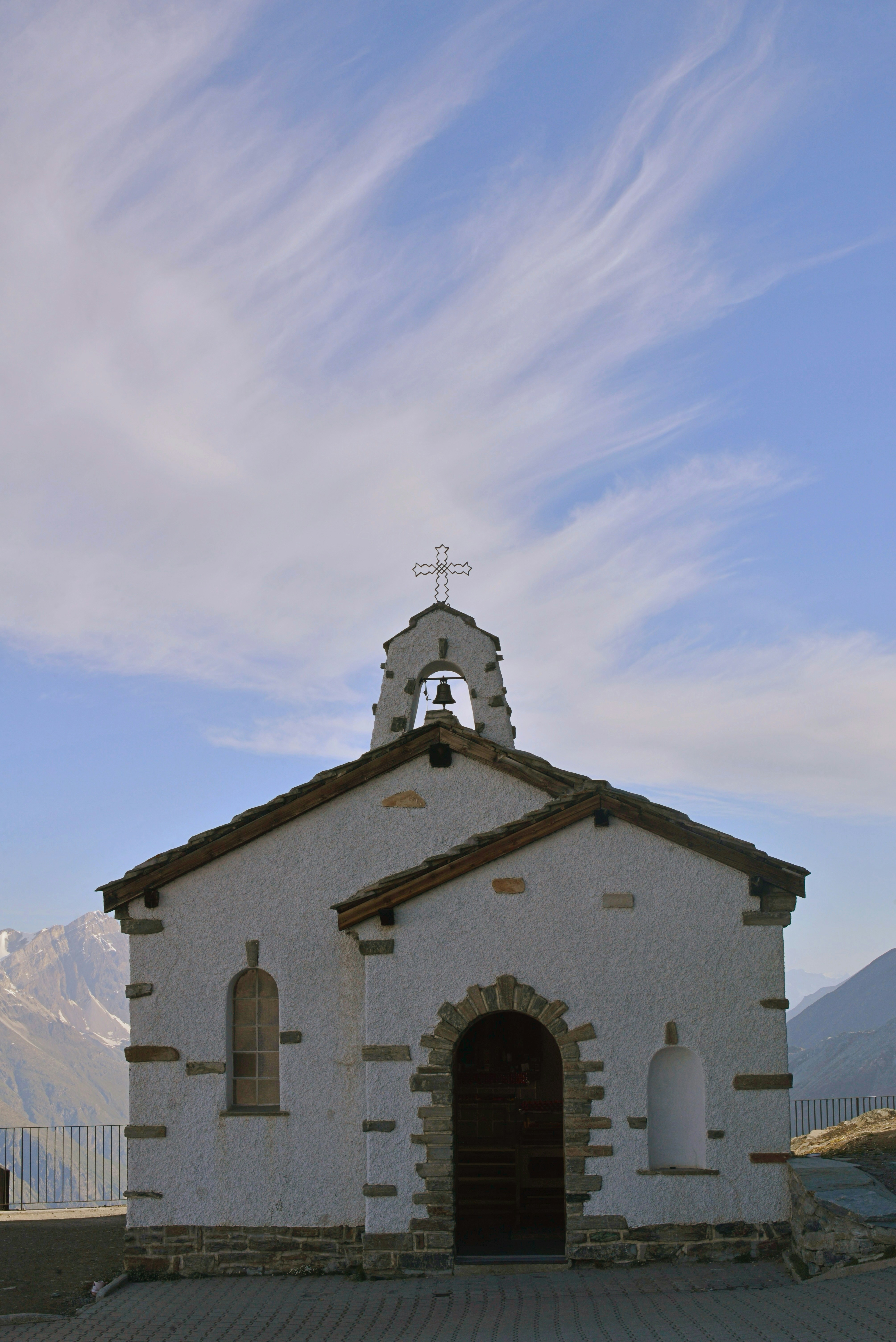 Chapel on the Ridge: A Whitewashed Shrine Beneath Open Skies