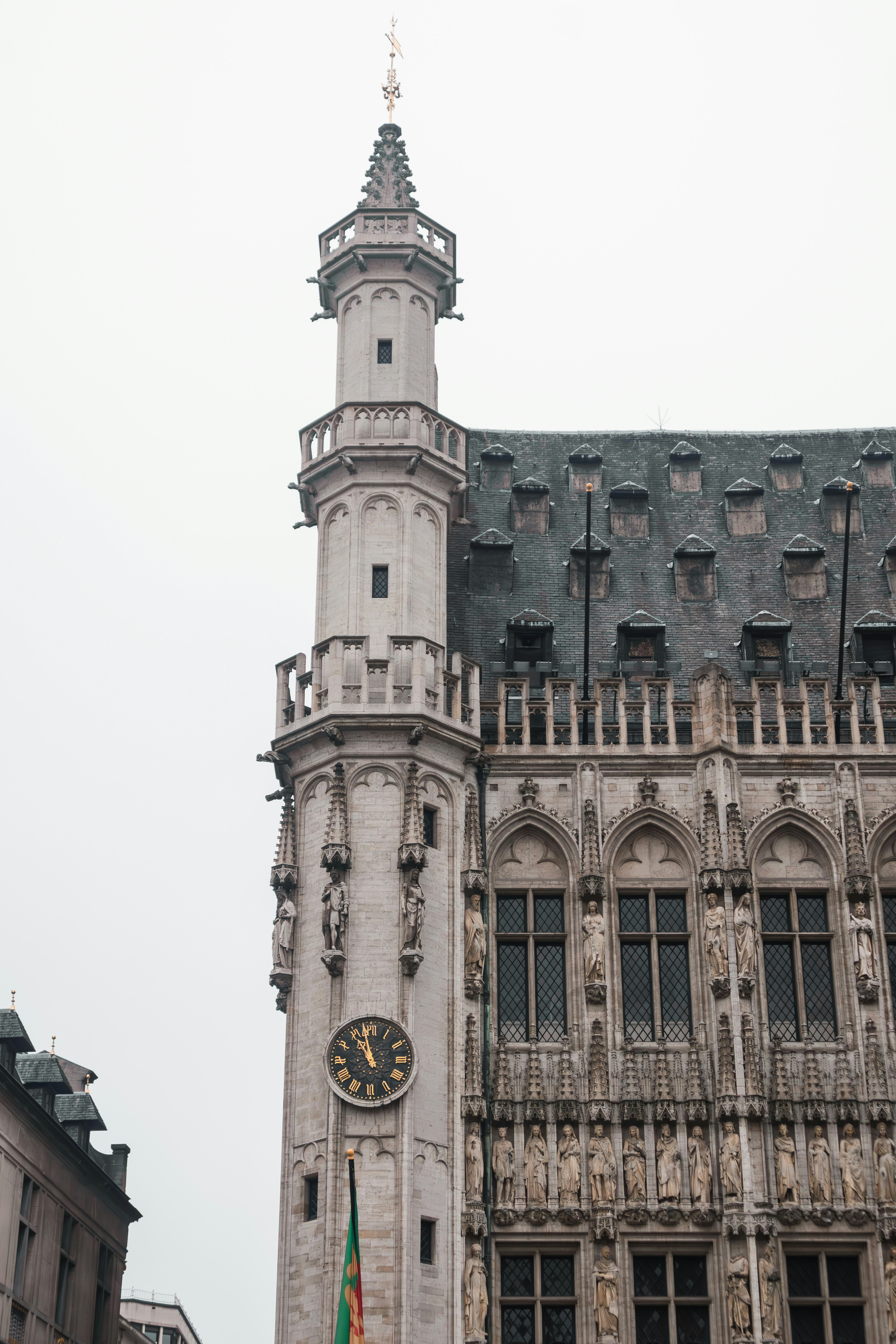 Gothic Facade and Clock Tower: A Corner of Grandeur