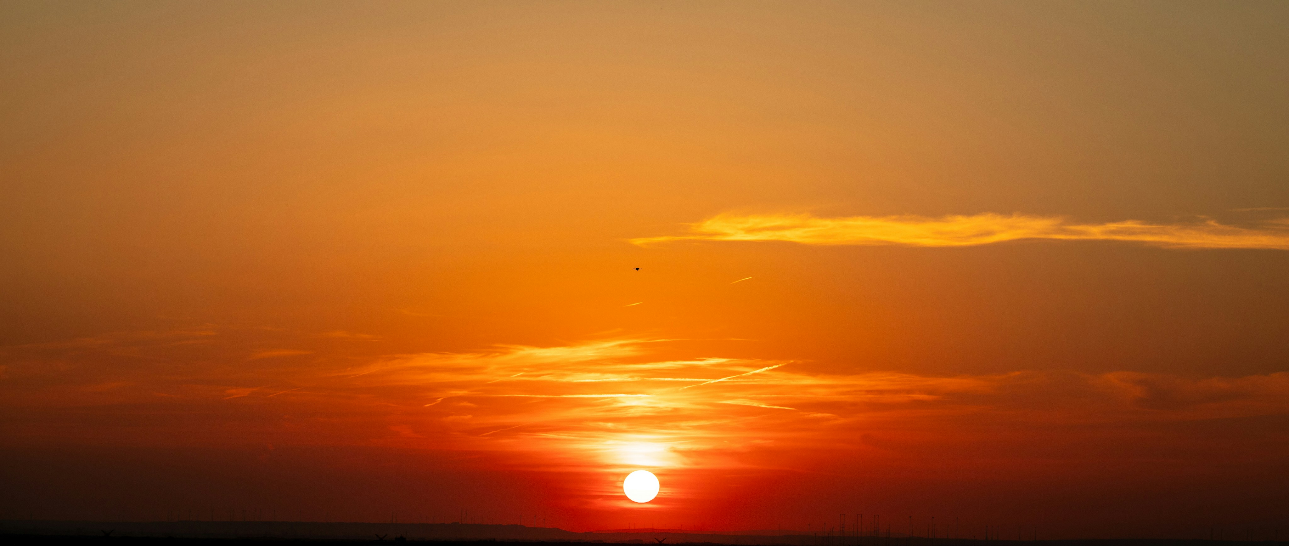 Horizon Ember: A Quiet Sunset Over Calm Waters