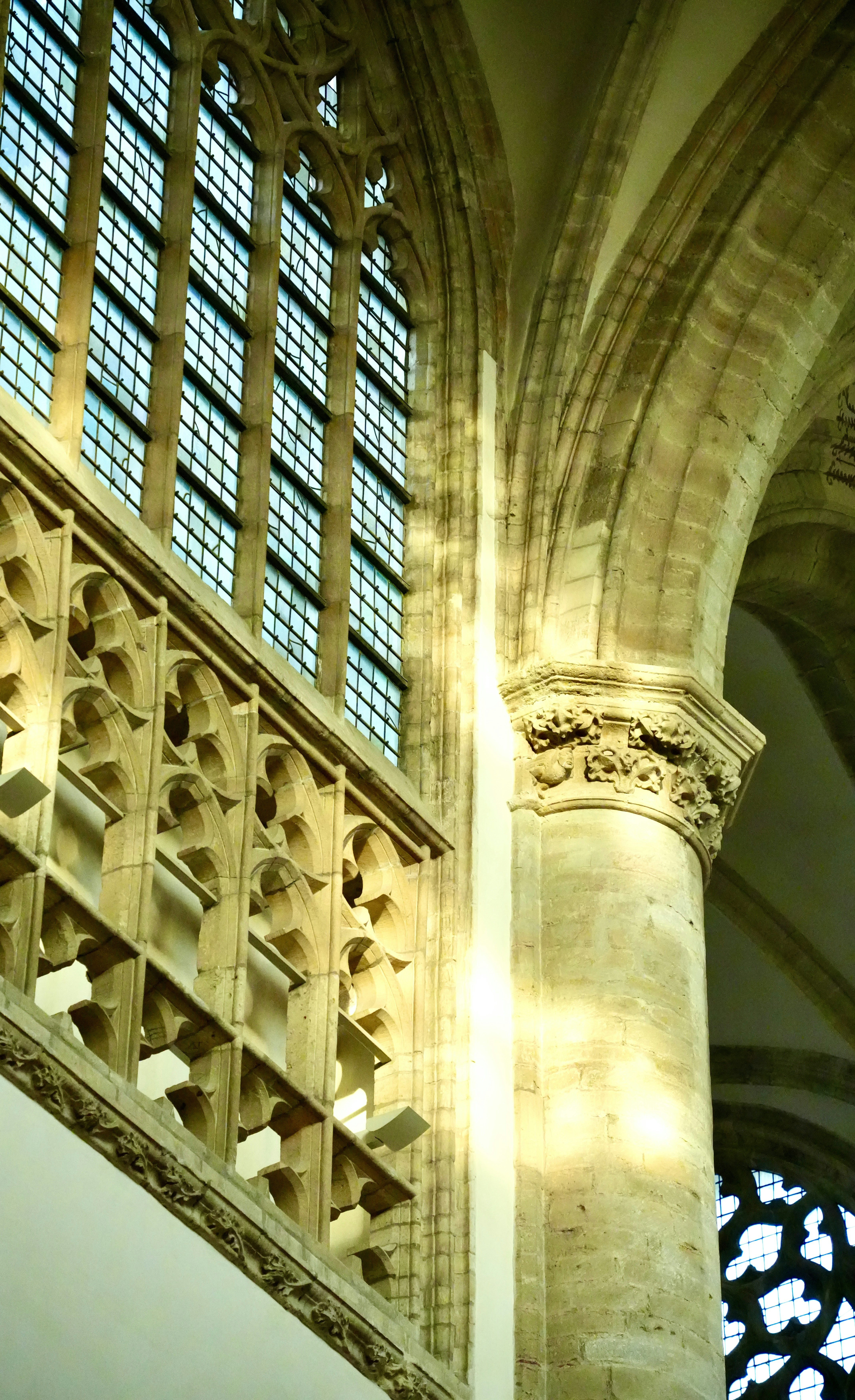 Light on Stone: Arches and Clerestory in a Gothic Interior
