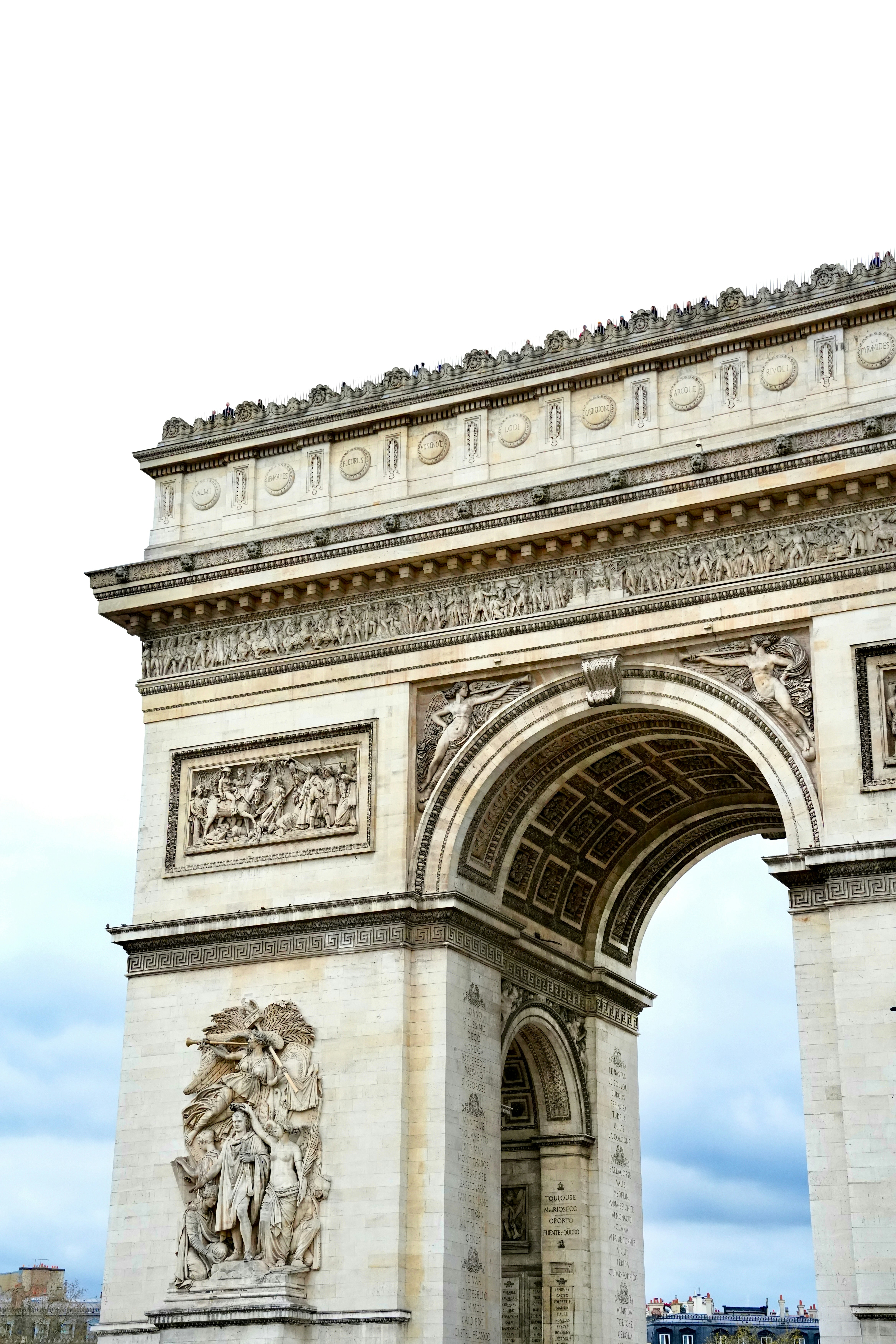 Arc of Grandeur: The Arch of Triumph Framed in Stone