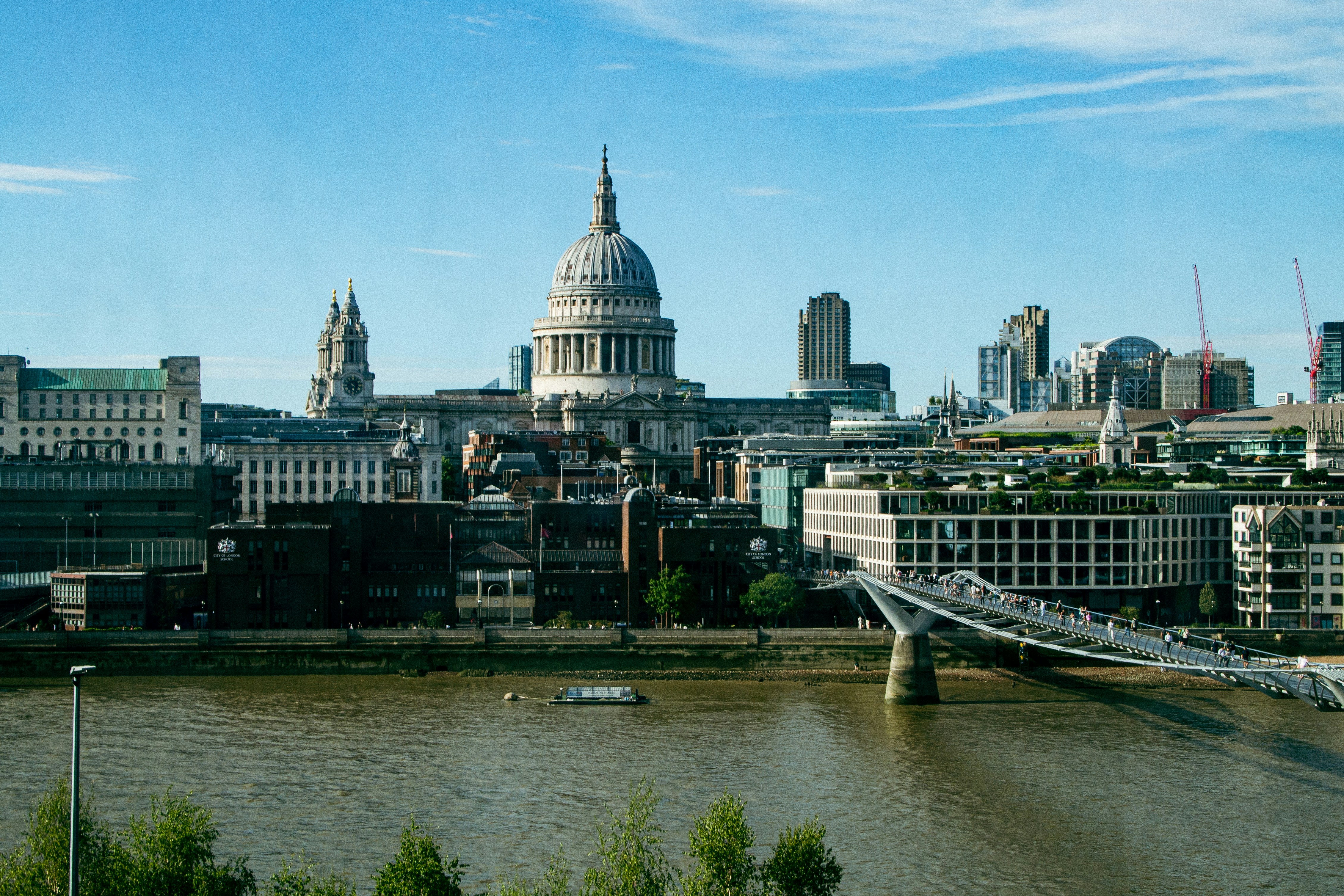 Stately Thames Silhouette: St. Paul’s and the City Rising Beyond the River