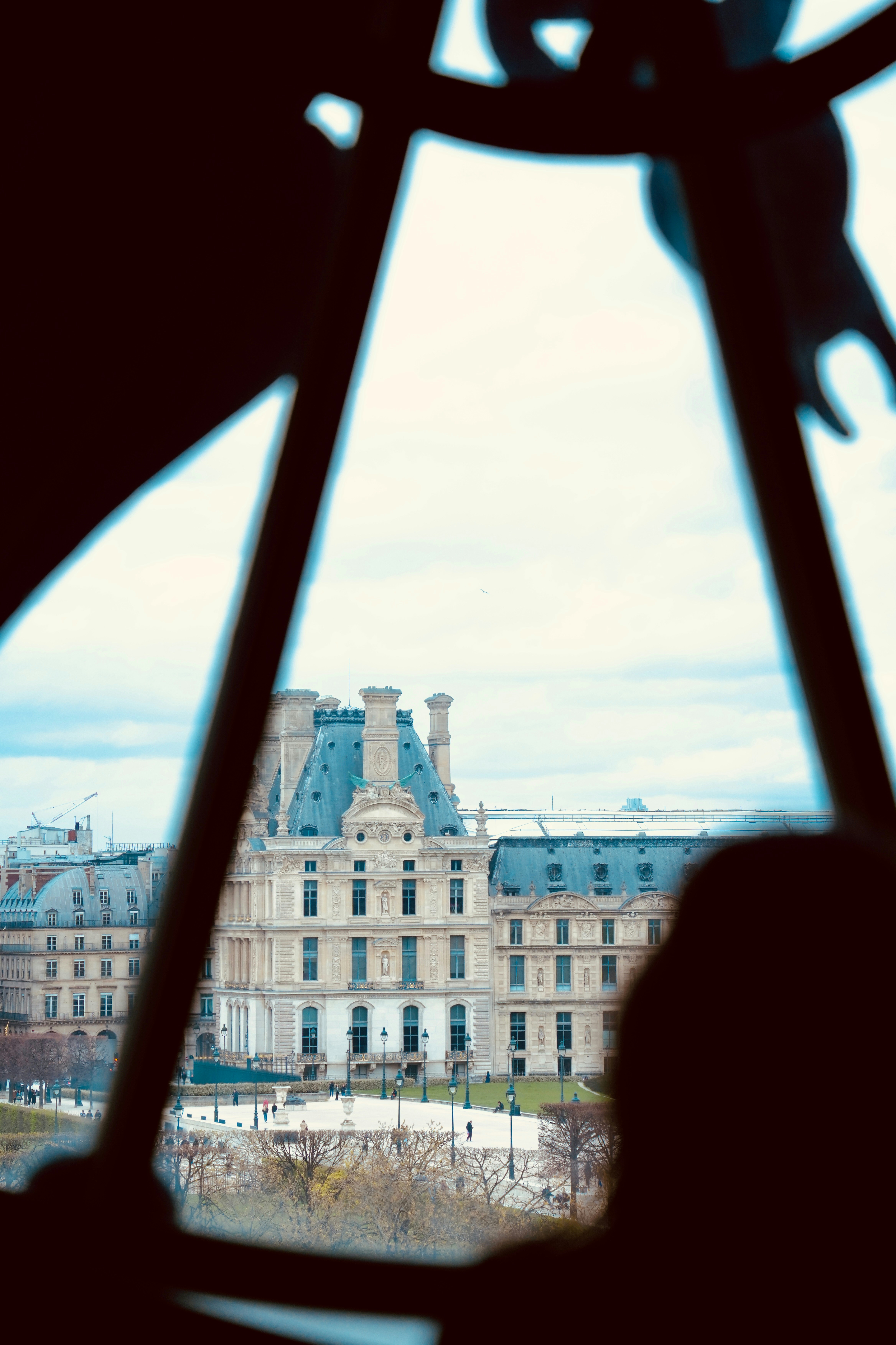 Frame within a Frame: Hue of a Parisian Courtyard Silhouette