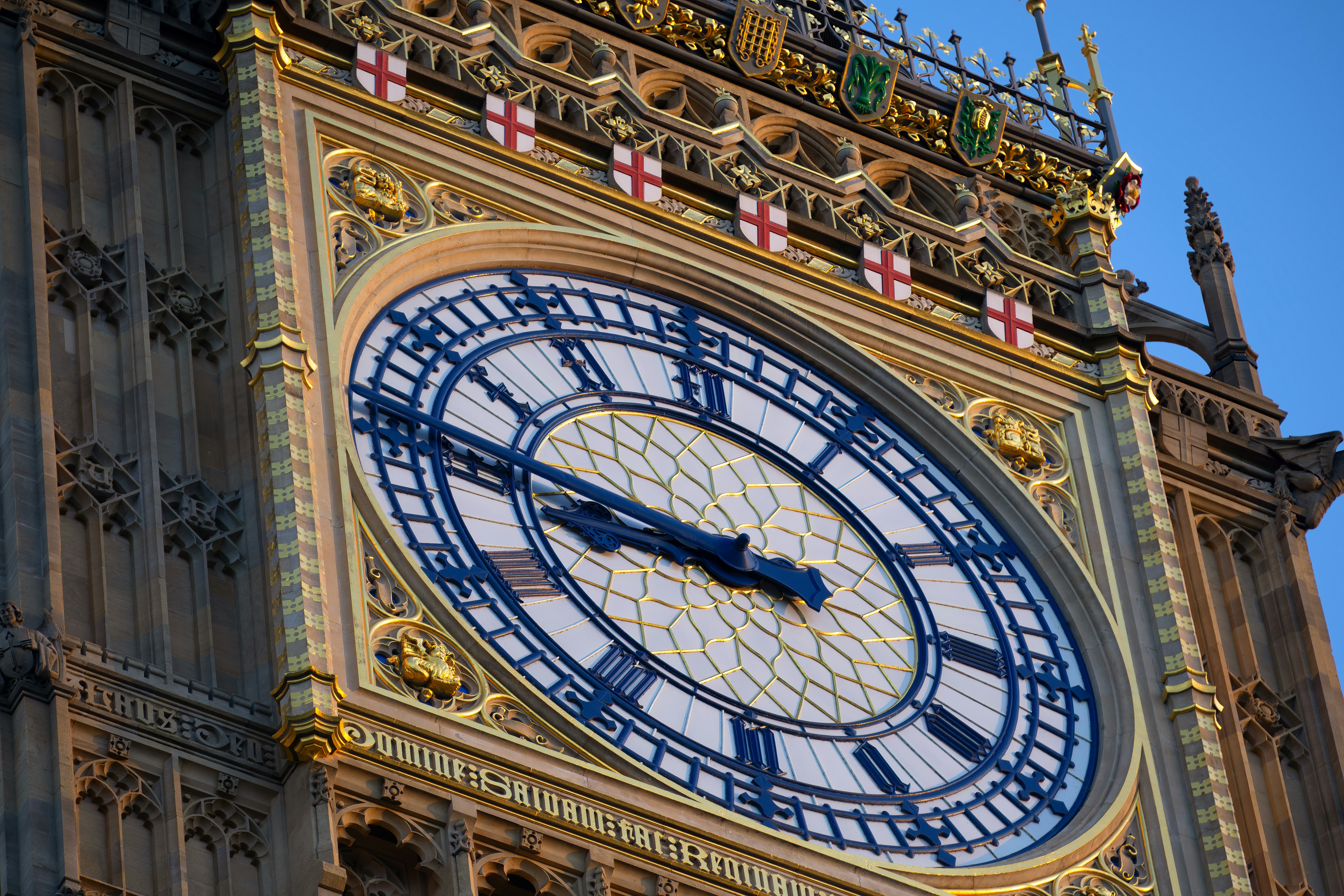 Owl-Headed Timekeeper: Close-Up of Big Ben’s Clock Face