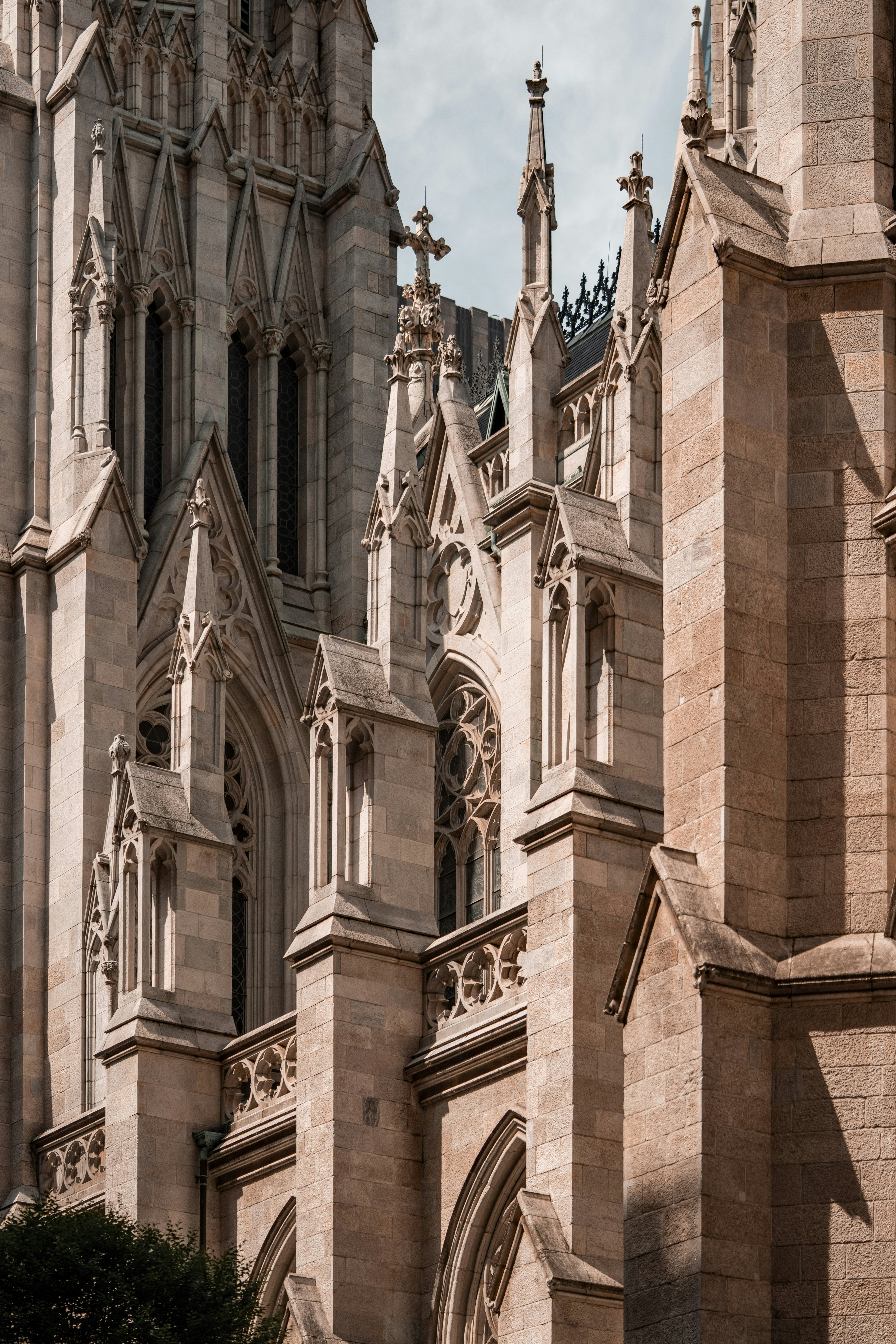 Gothic Cathedral Facade: Light and Stone in Architectural Cold