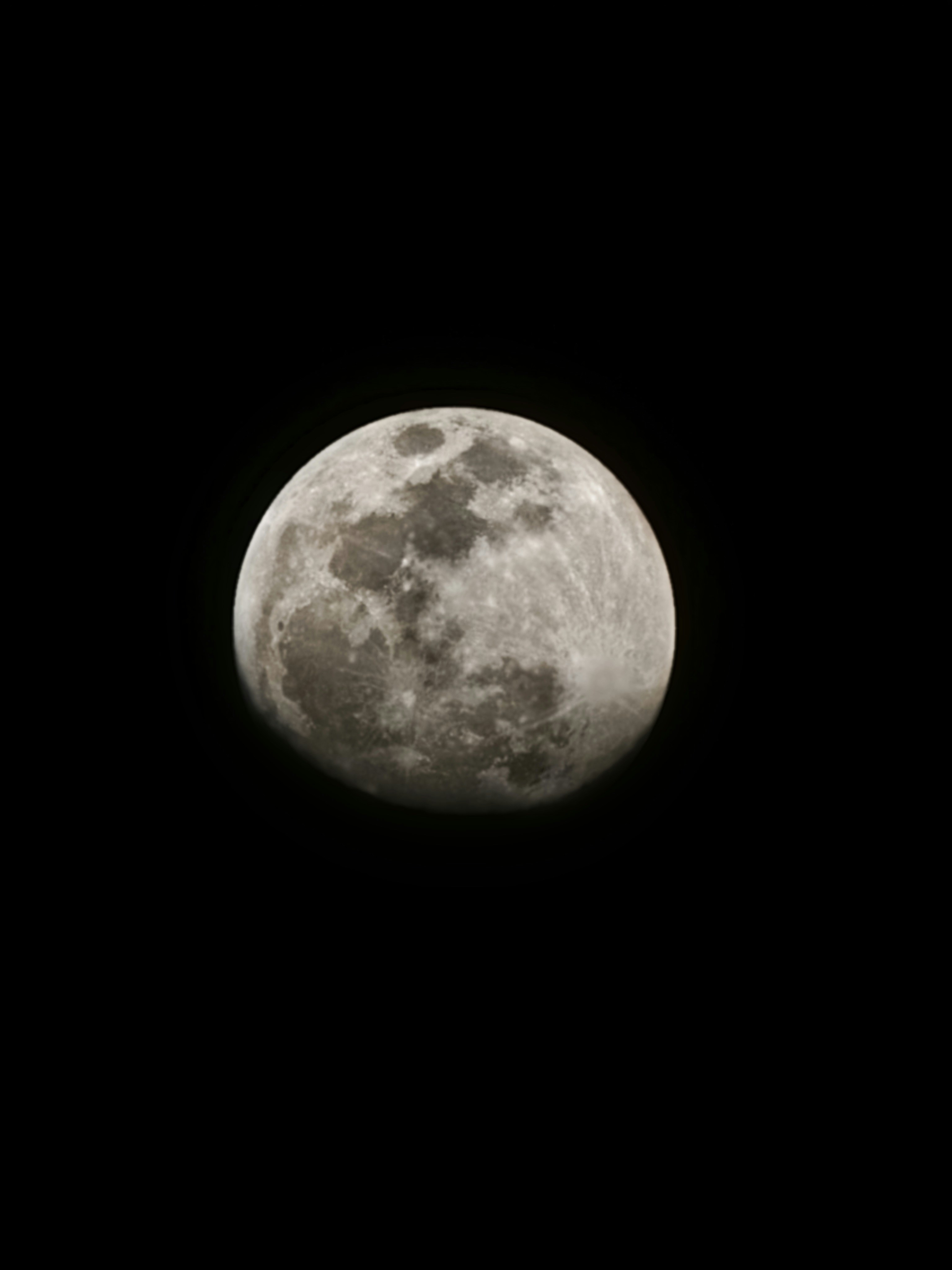 Lone Moon: A Softly Lit Crescent in Empty Night