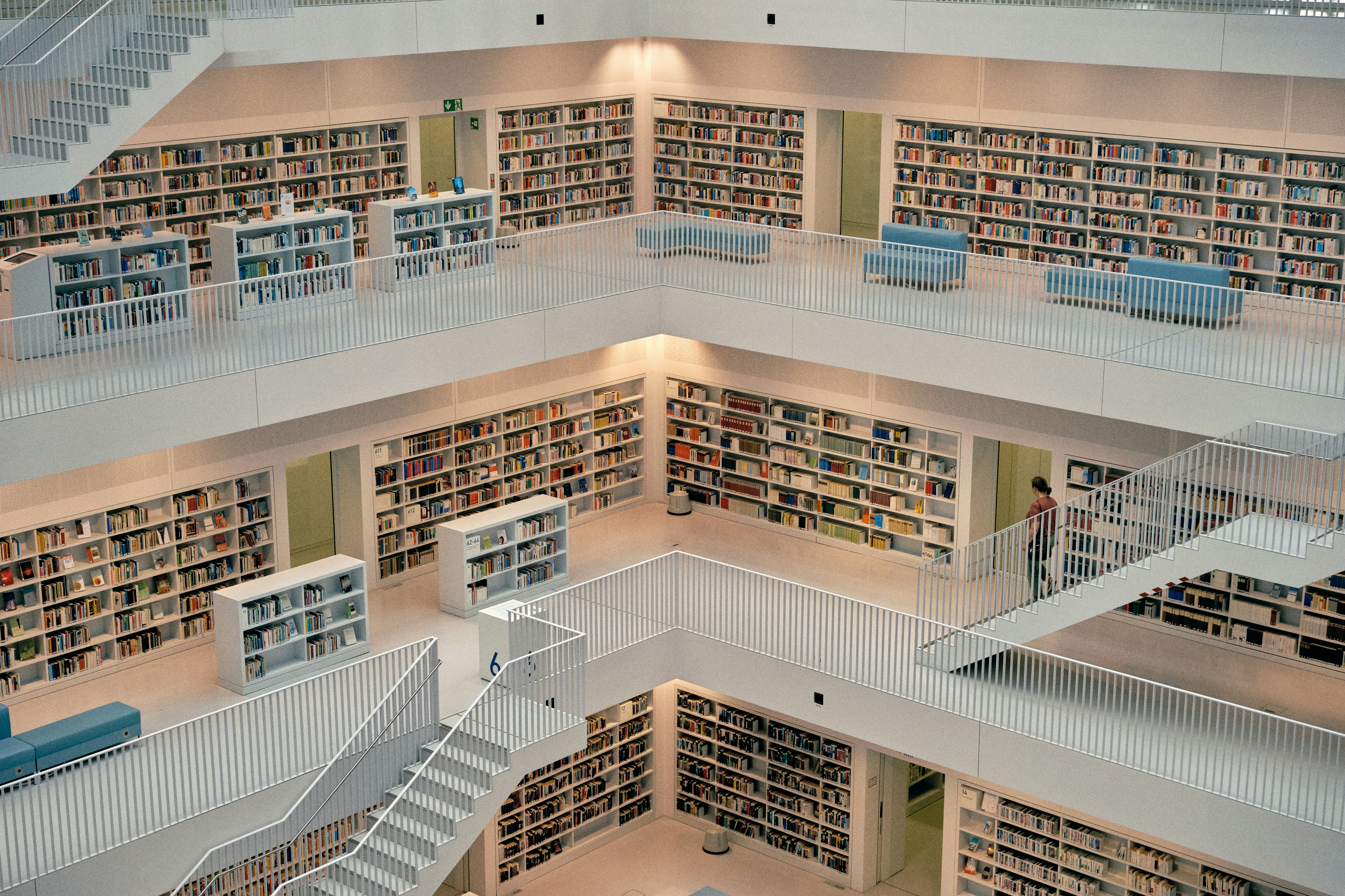 Aerial Silence: Multilevel Library Threads