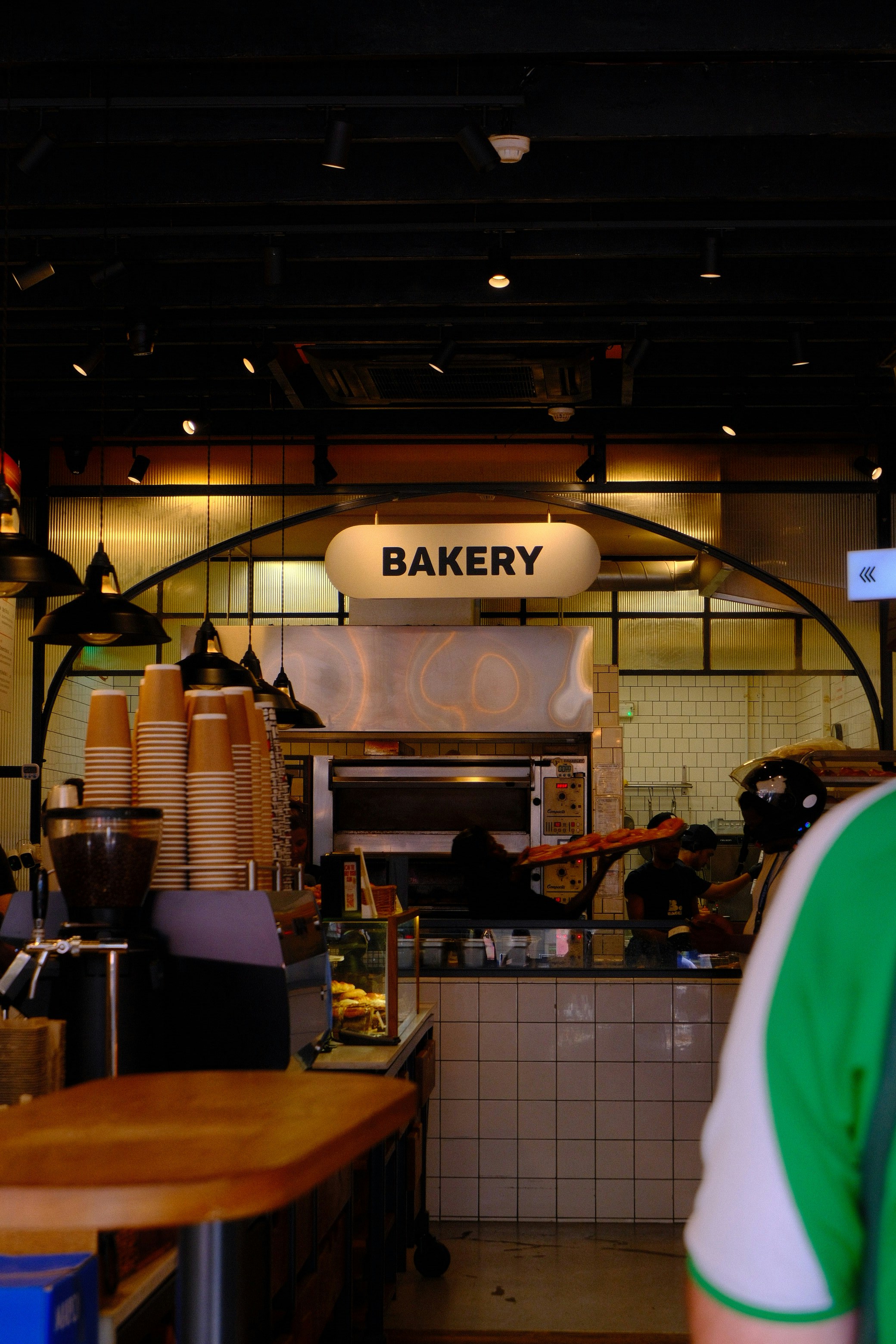Bakery Counter Glow: Warm Lights Over the Pastry Barricade