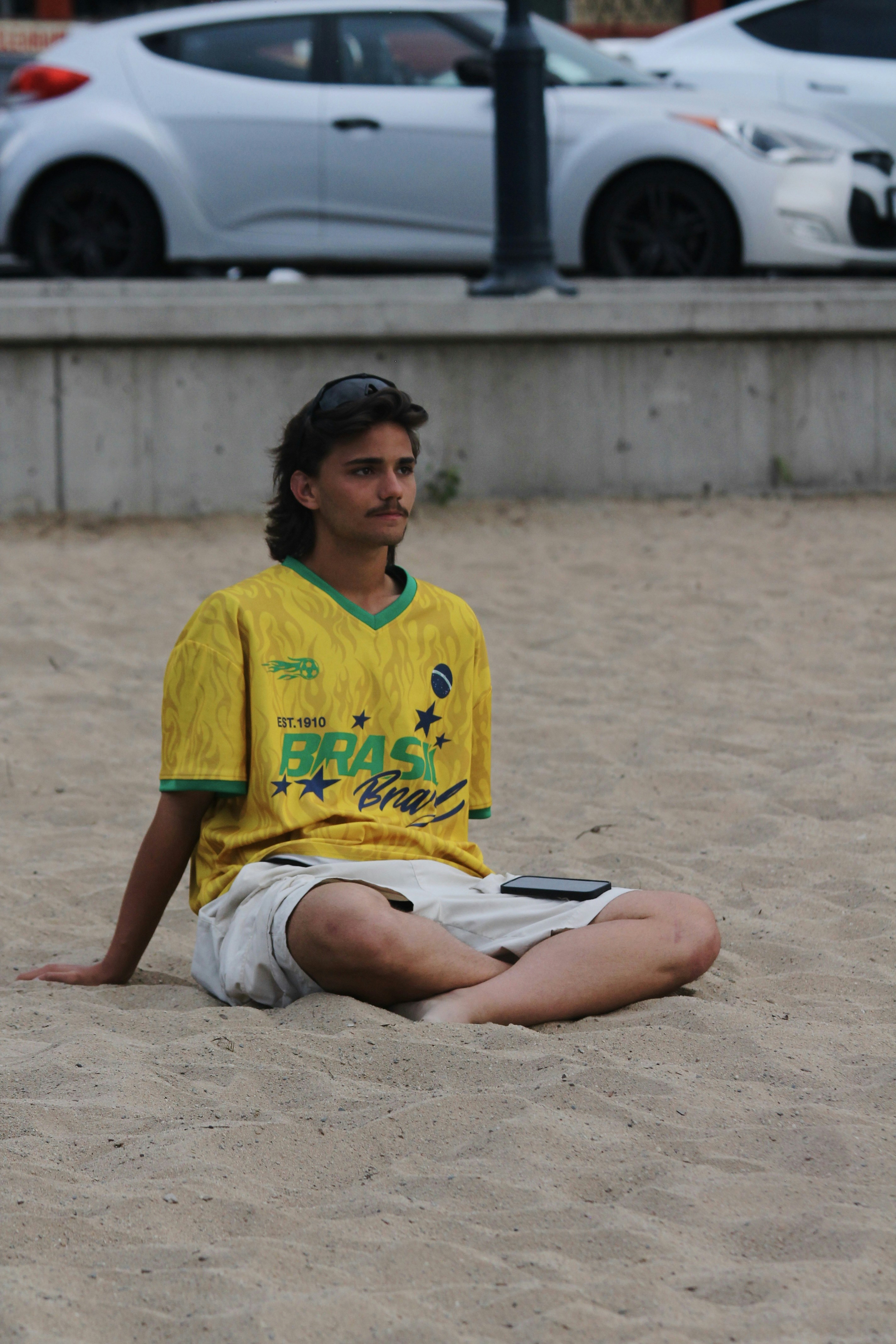 Youthful Daydream on the Beach: A Brazilian Soccer Fan Finds Calm