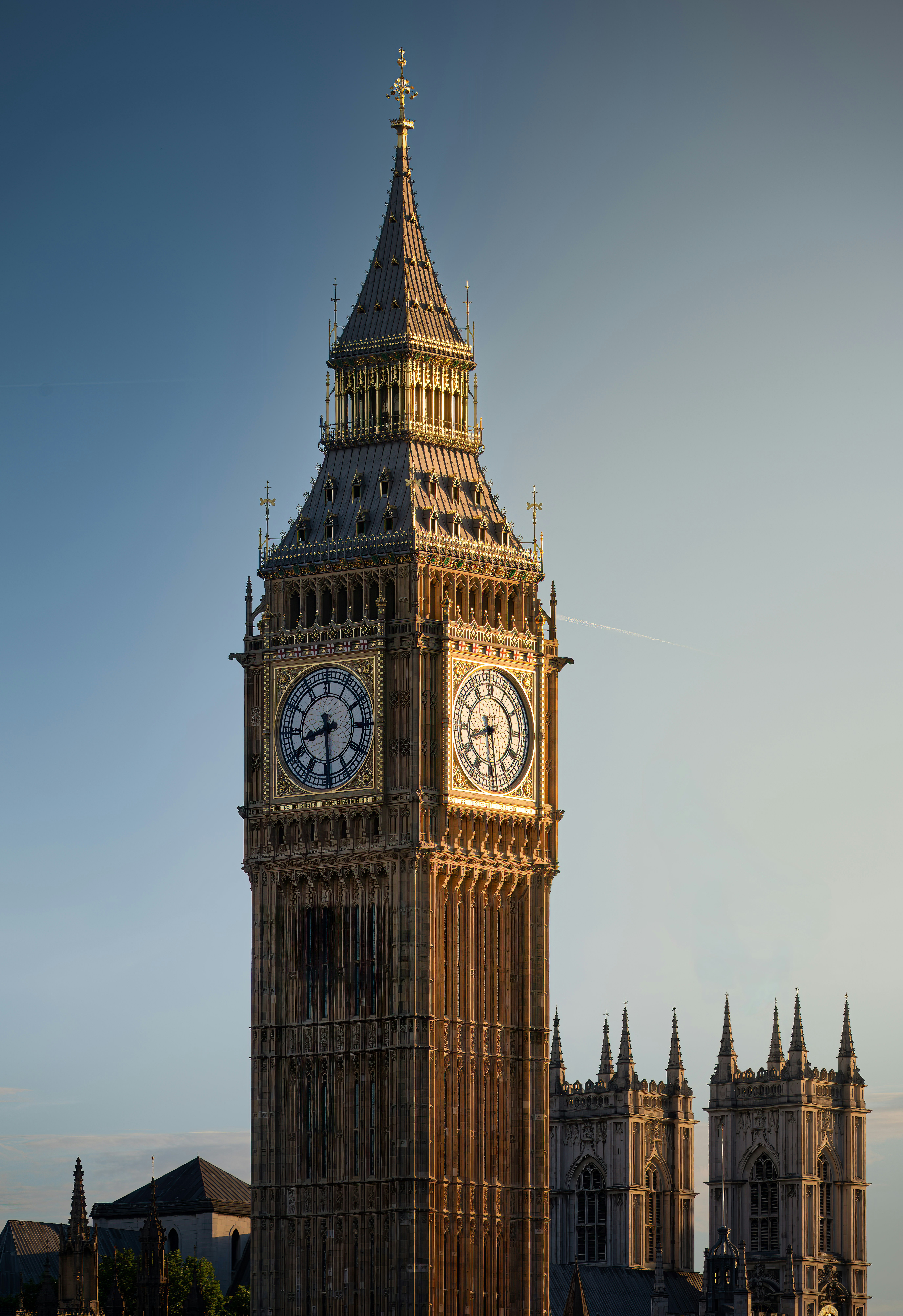 Timekeeper Rising: Westminster Tower in Aegean Light