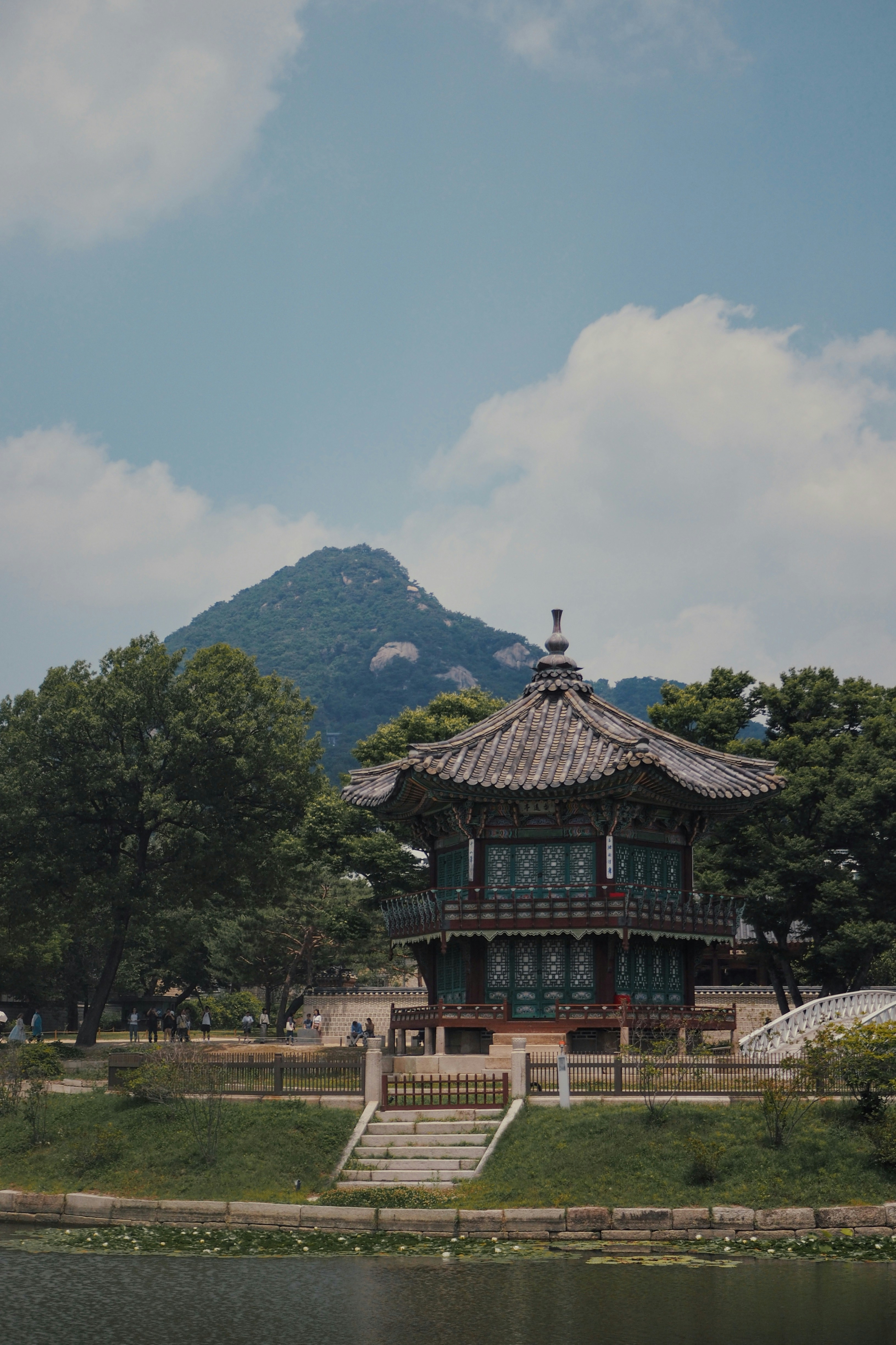 Quiet Pagoda Overlooking a Serene Pond