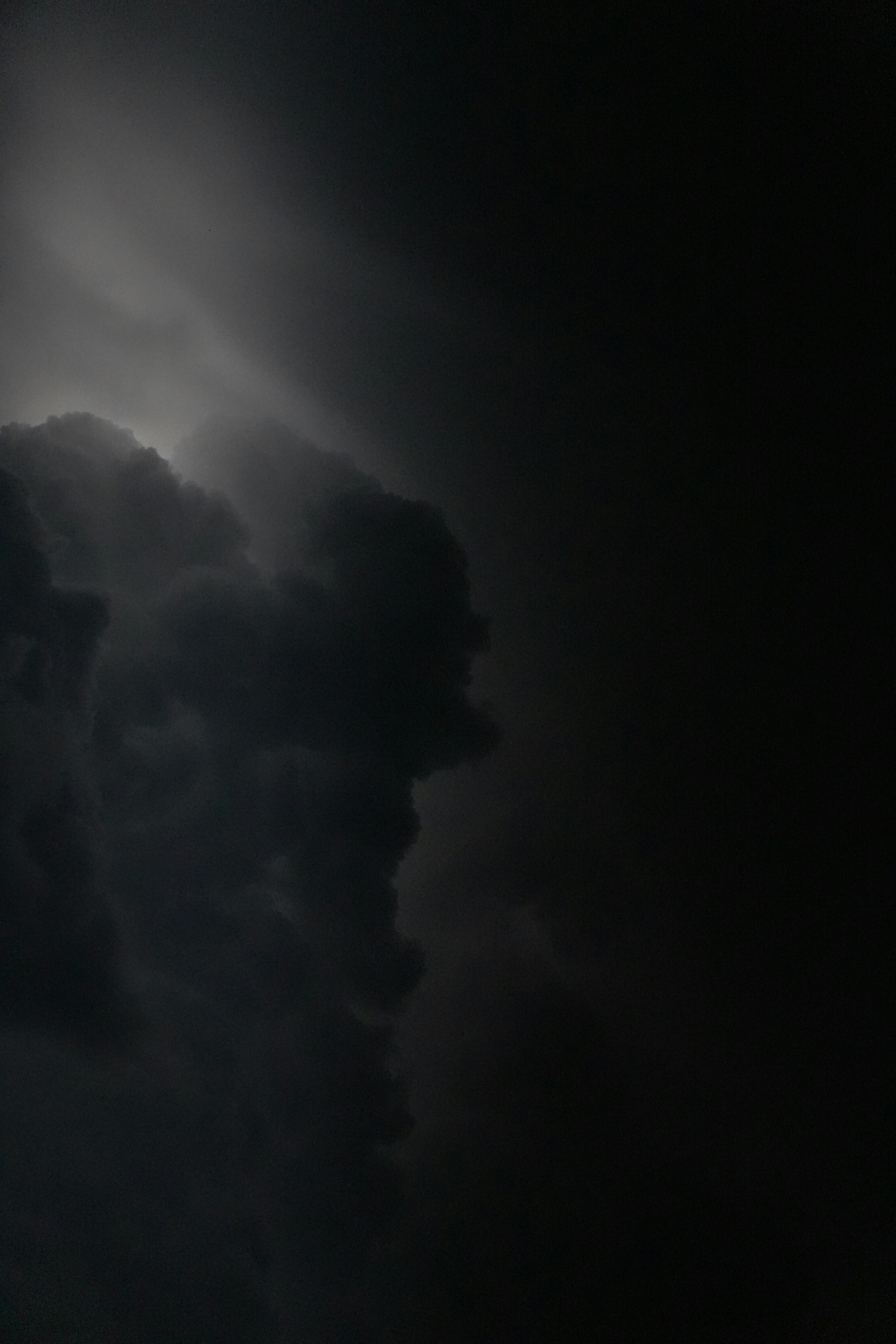 Thunderhead Verge: Quiet Contrast Between Night Sky and Shadow
