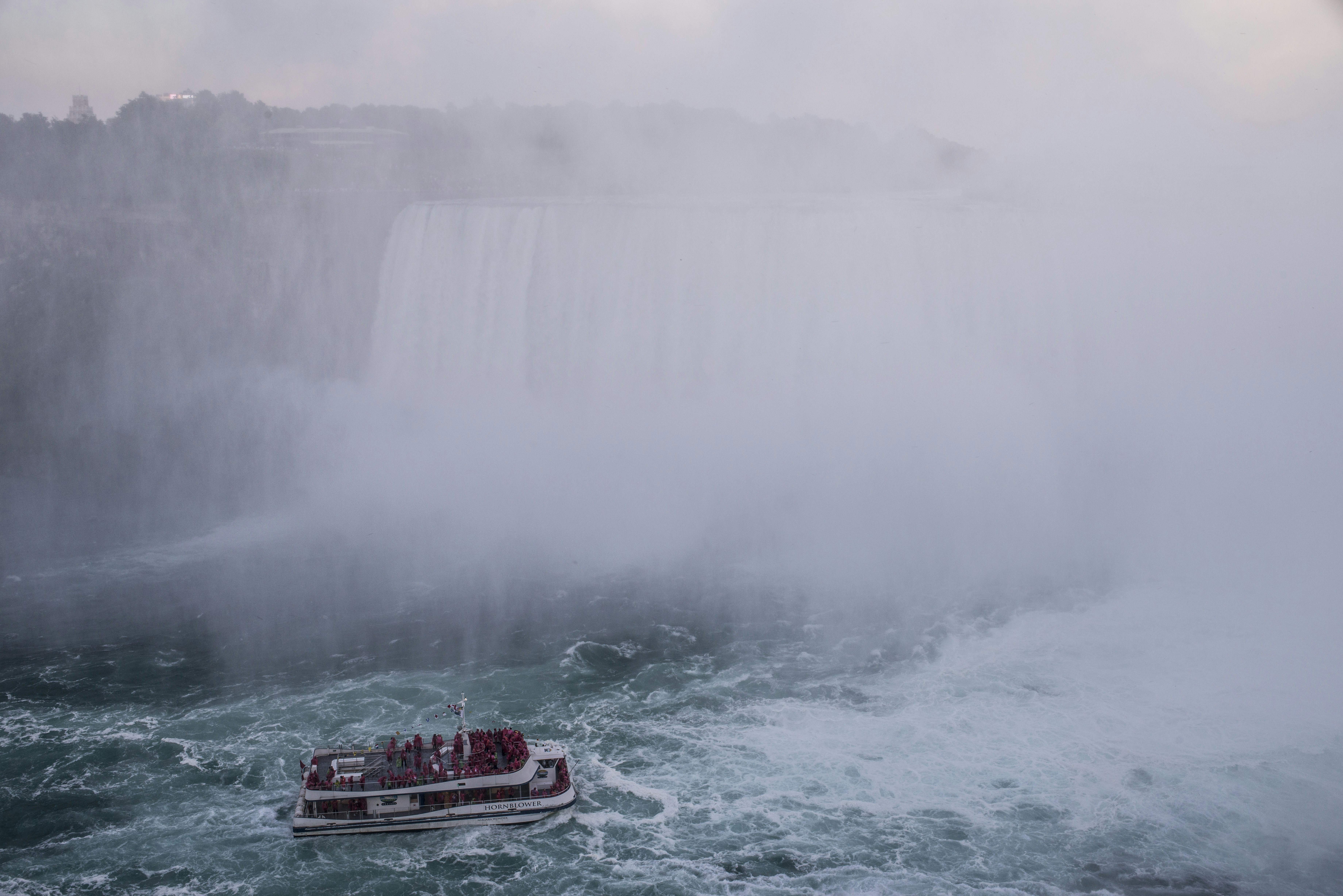 Mist-glazed Niagara: Tour Boat Near the Horseshoe Falls