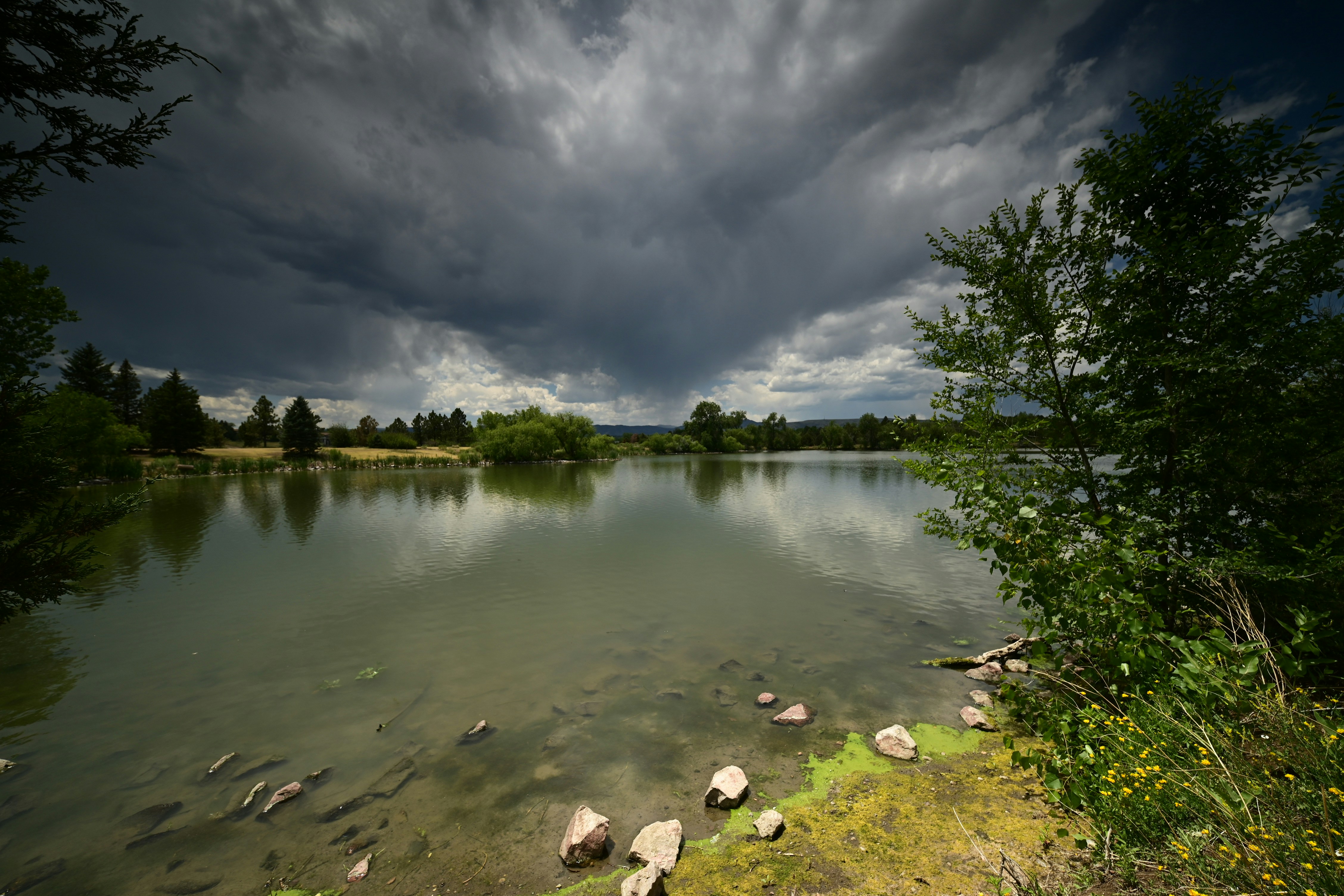 Rim of the Lake Under an Unsettling Sky