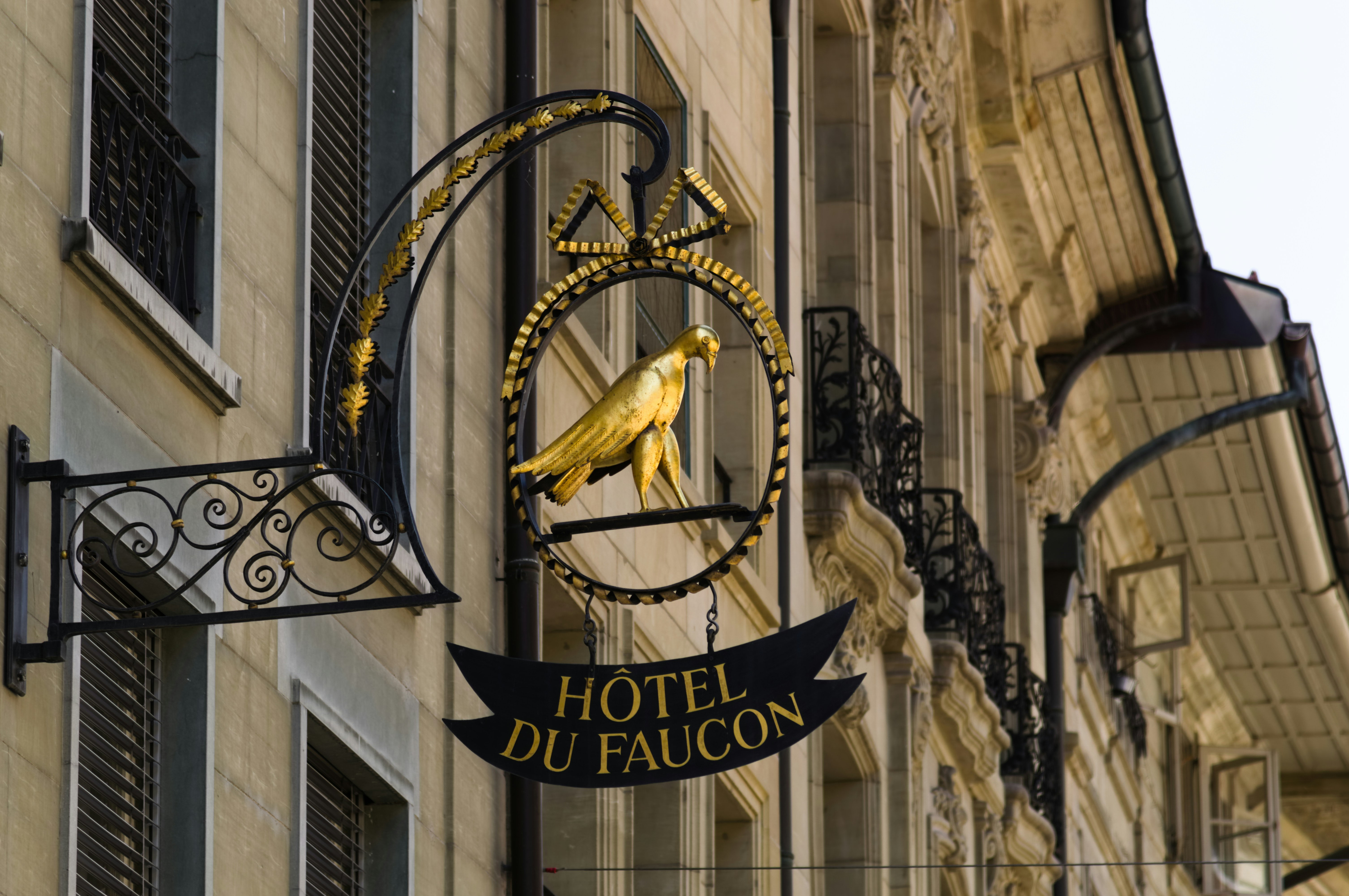 Winged Lantern Over Hotel du Faucon