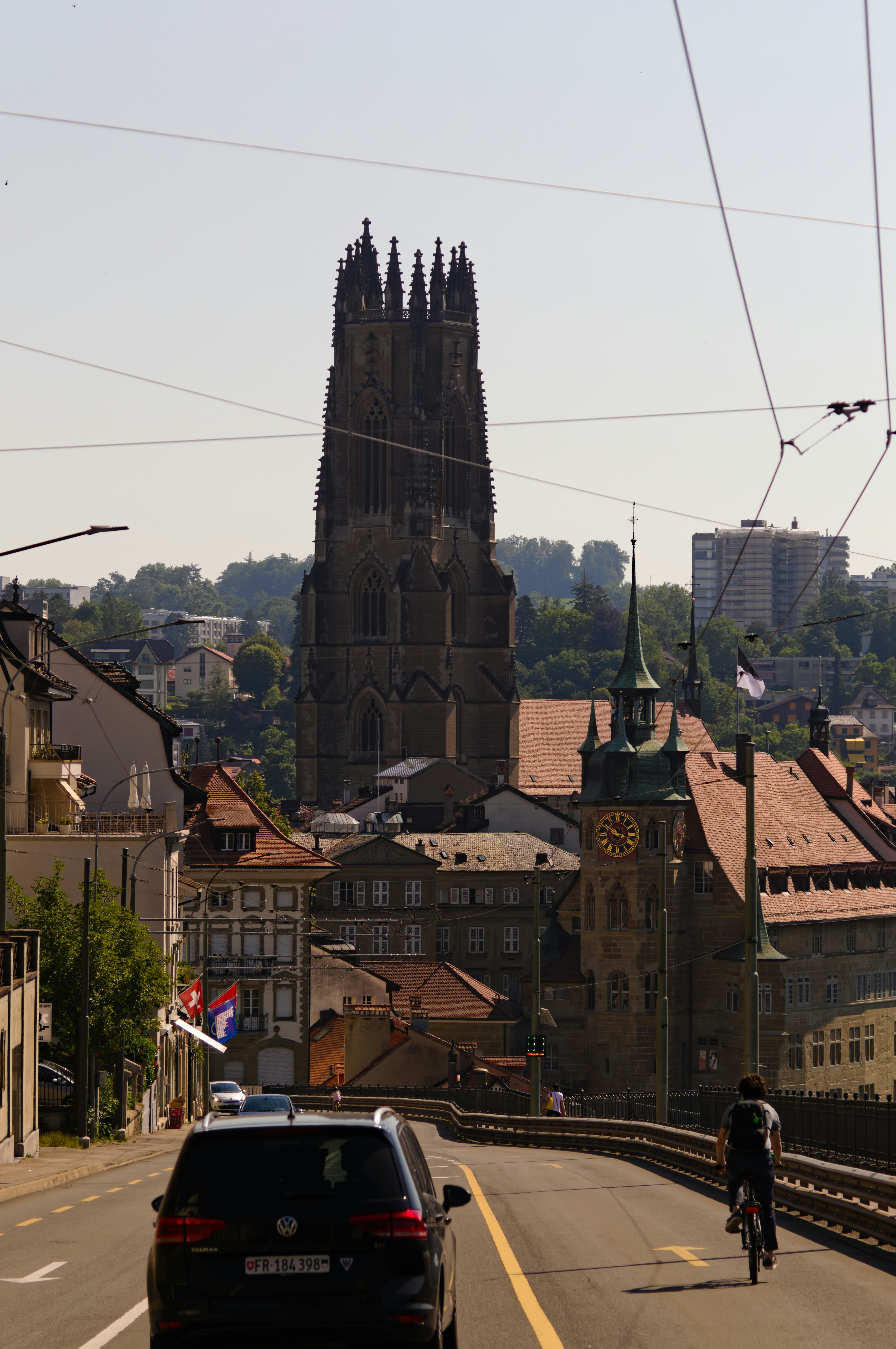 Cathedral Spine Over the City: A Portrait of Zurich's Central Tower