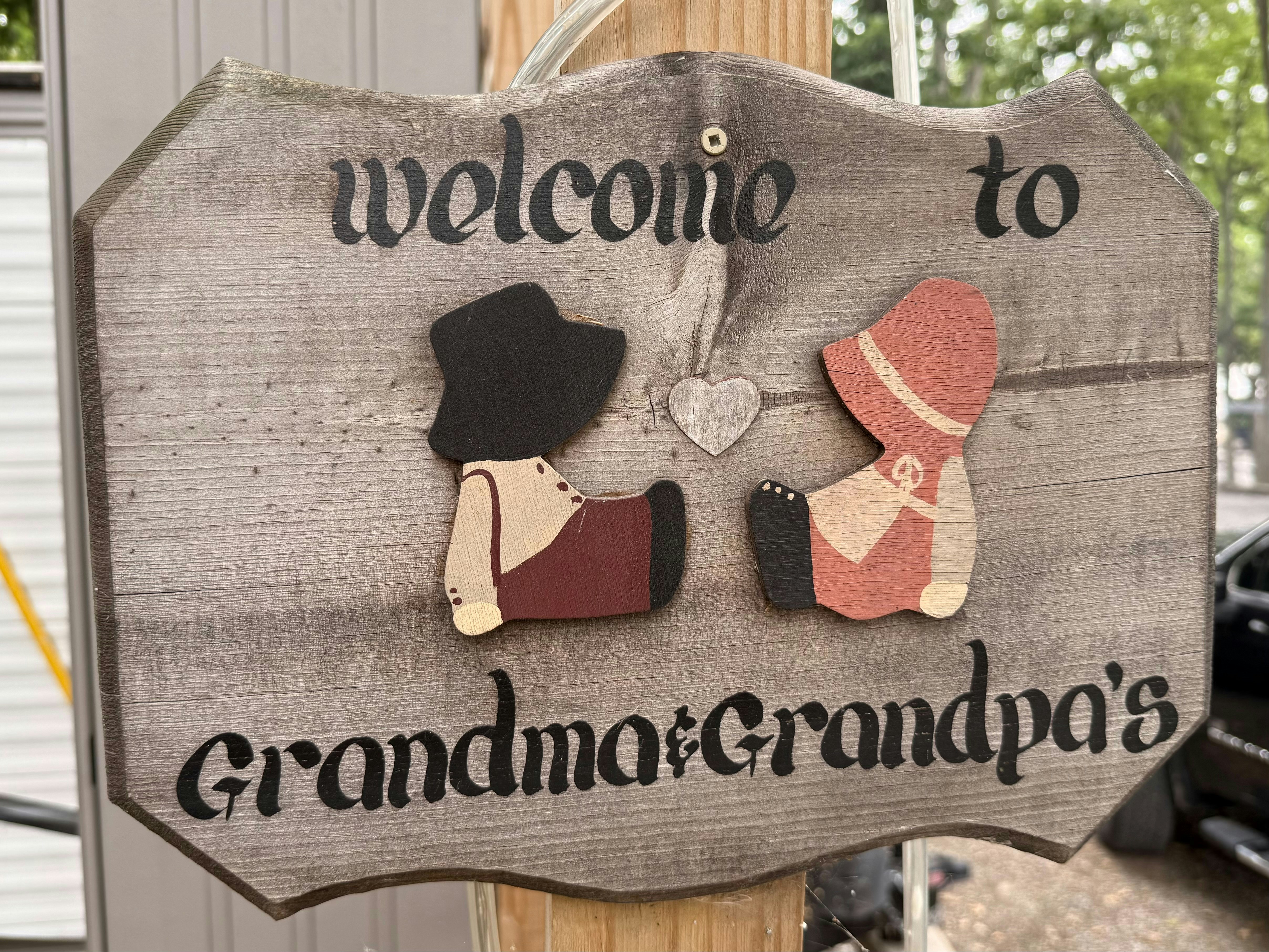 Welcome to Grandma and Grandpa’s sign