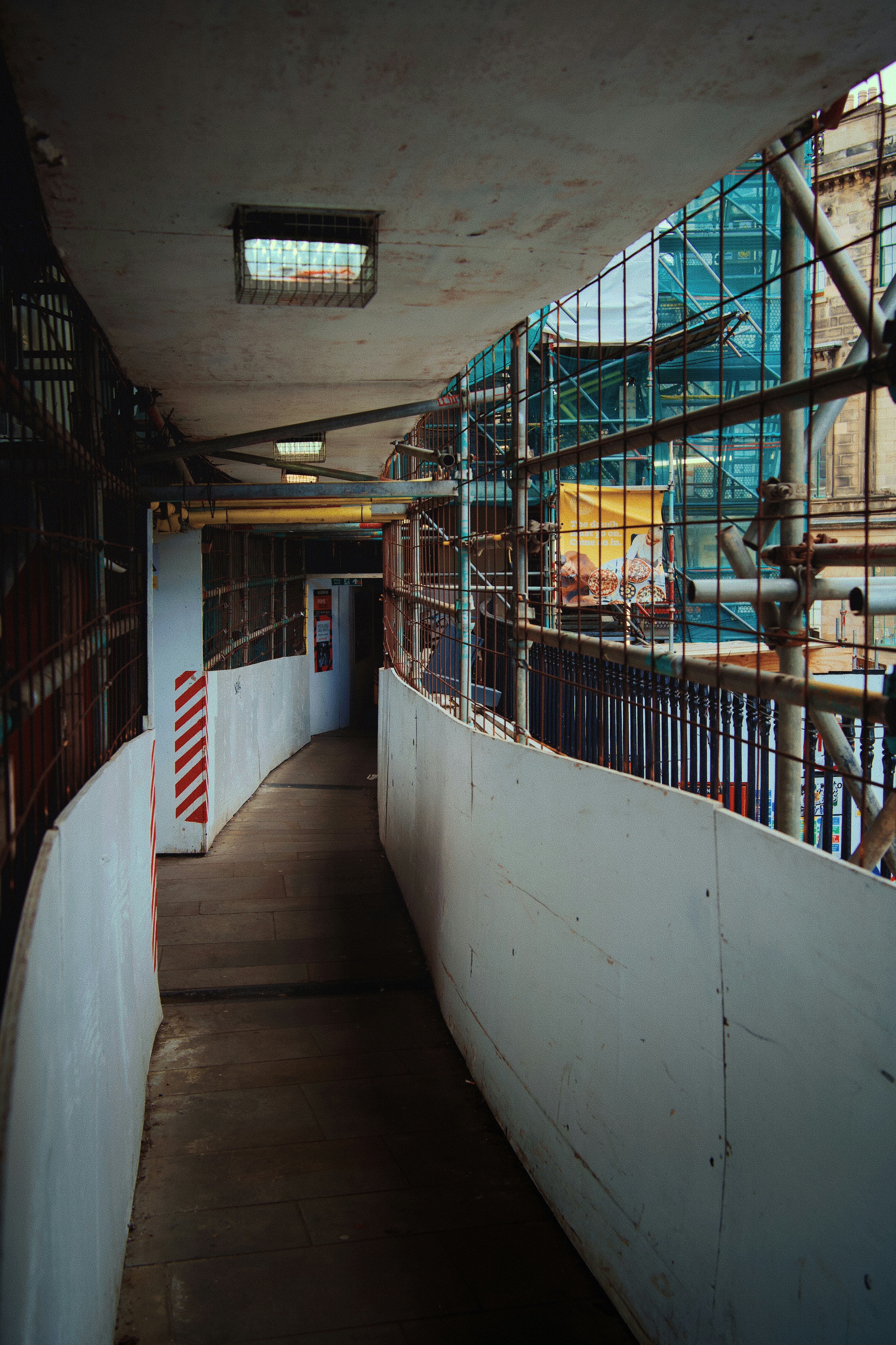 Constrained Passage: A Construction Corridor Under Tie-Back and Steel