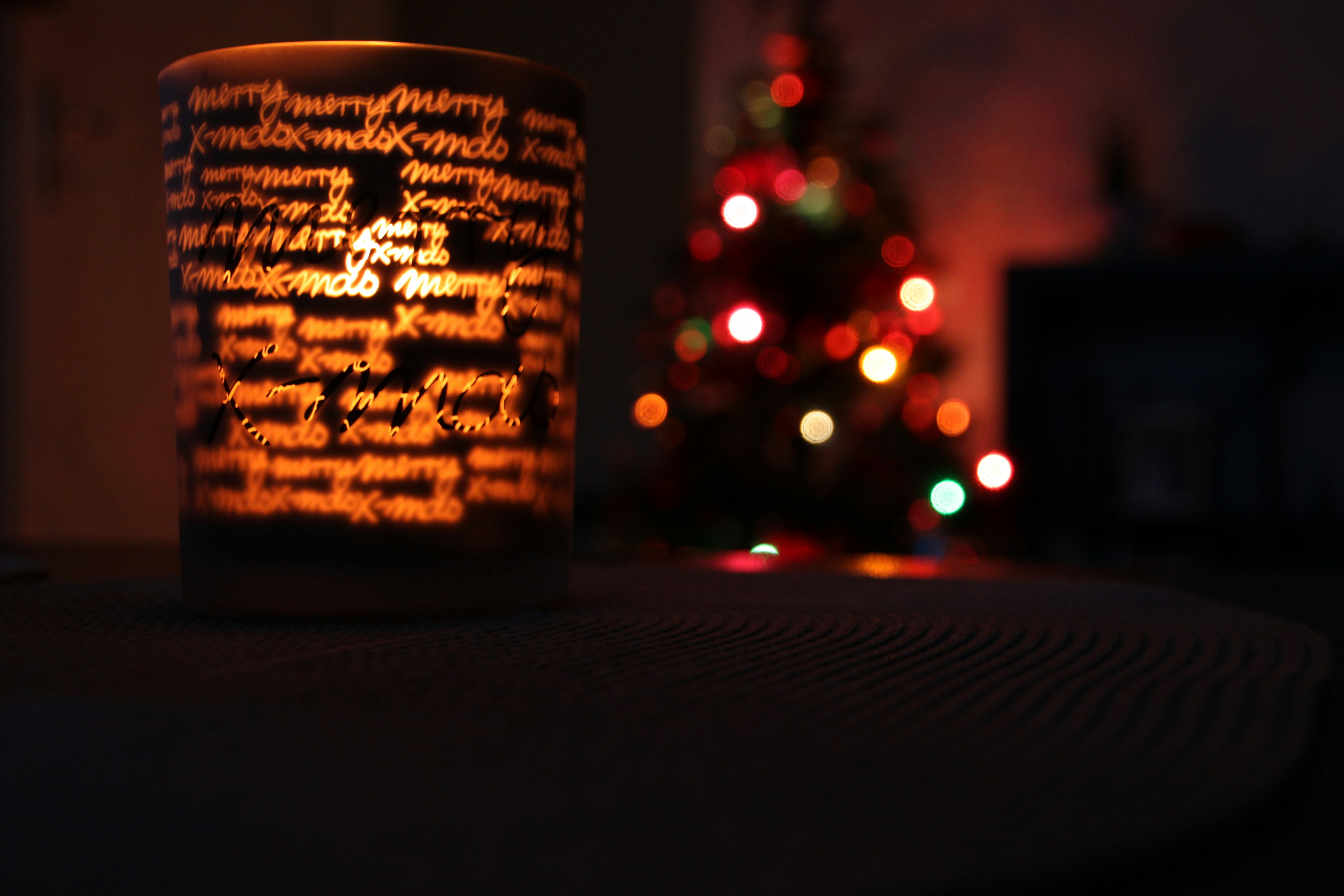 Warm Glow: Candlelight and Holiday Blur
