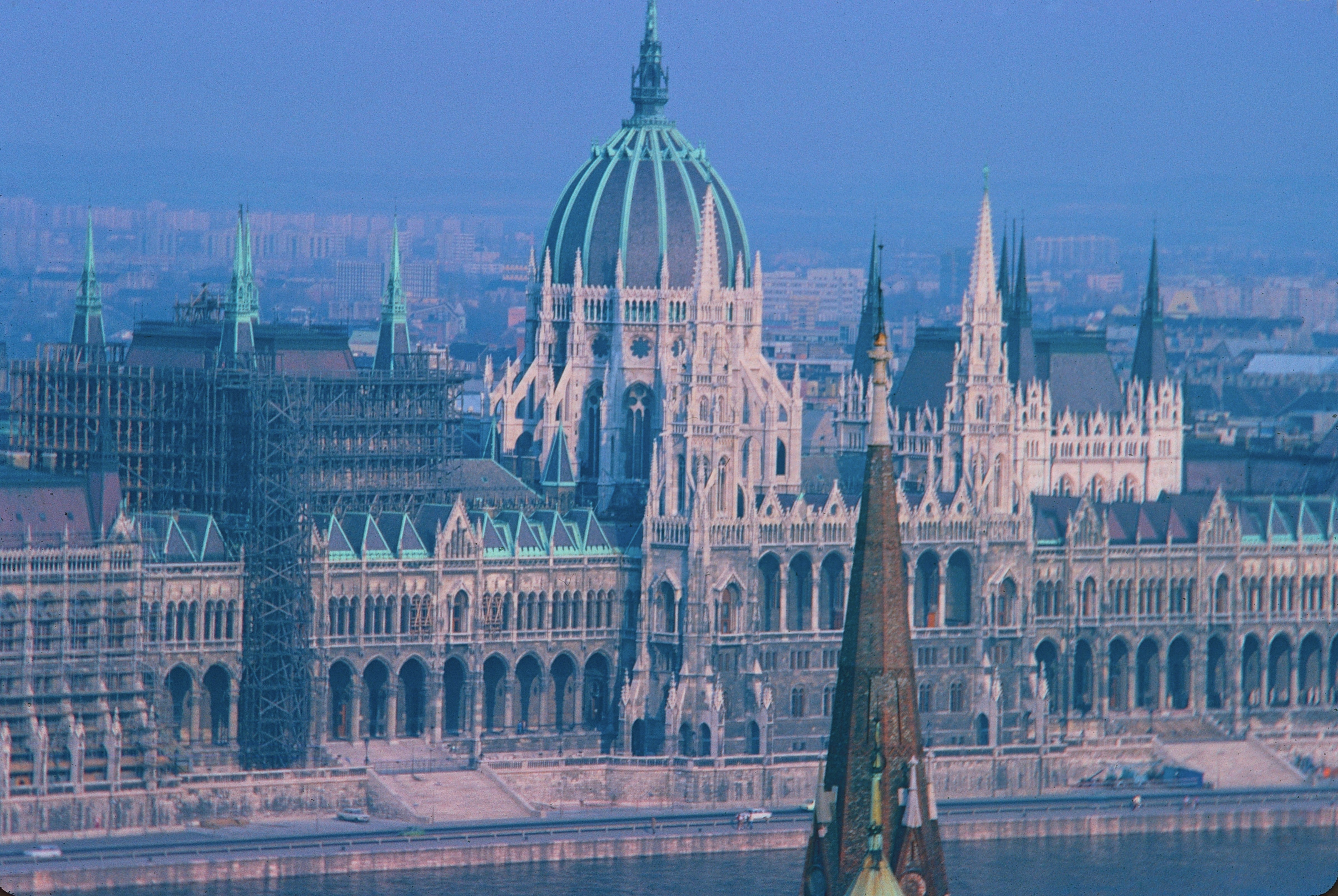 Gothic Dome Over the Danube: Budapest’s Parliament Cresting the River