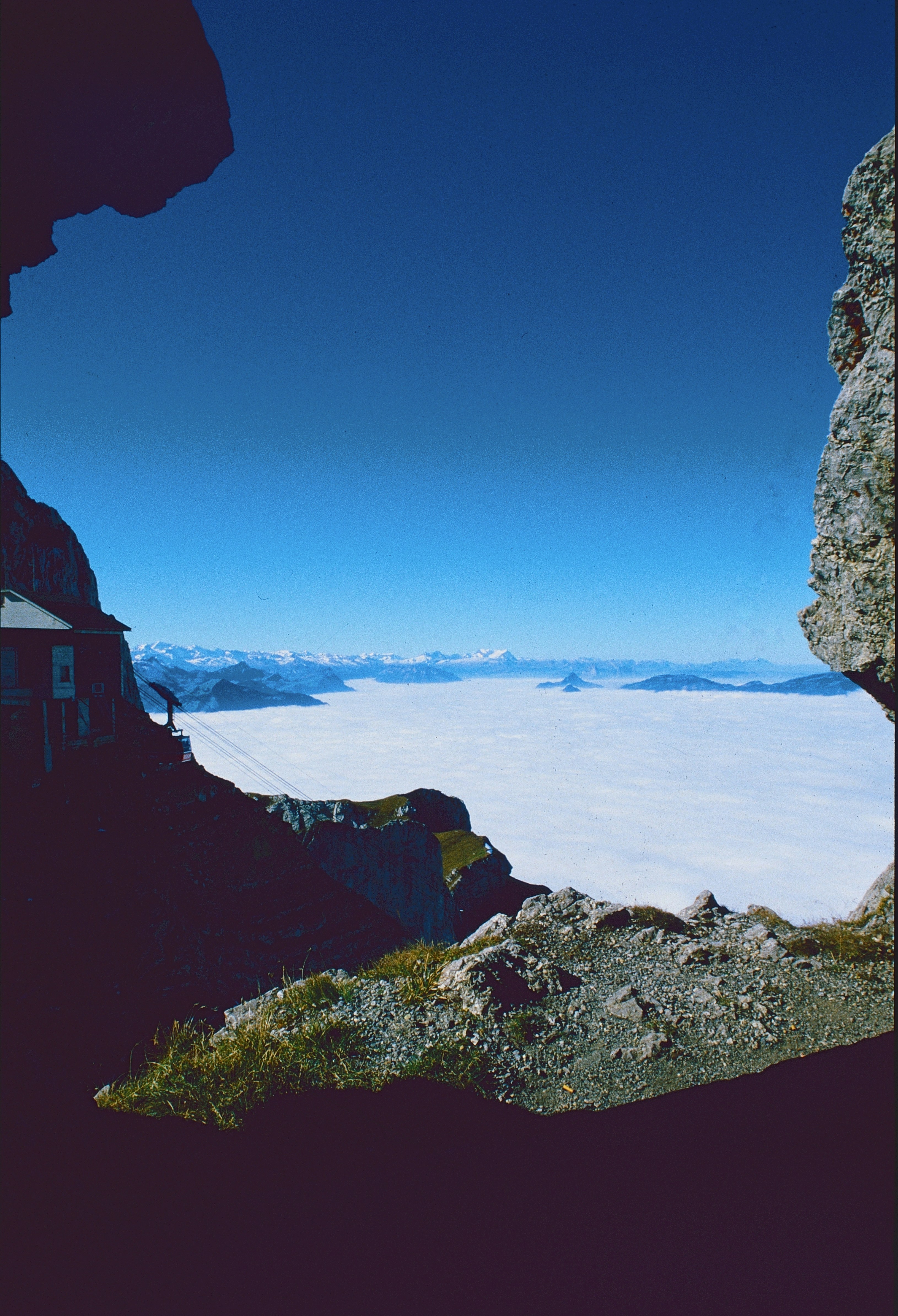 Edge of the Sky: Cliffside Lodge Over a Sea of Clouds