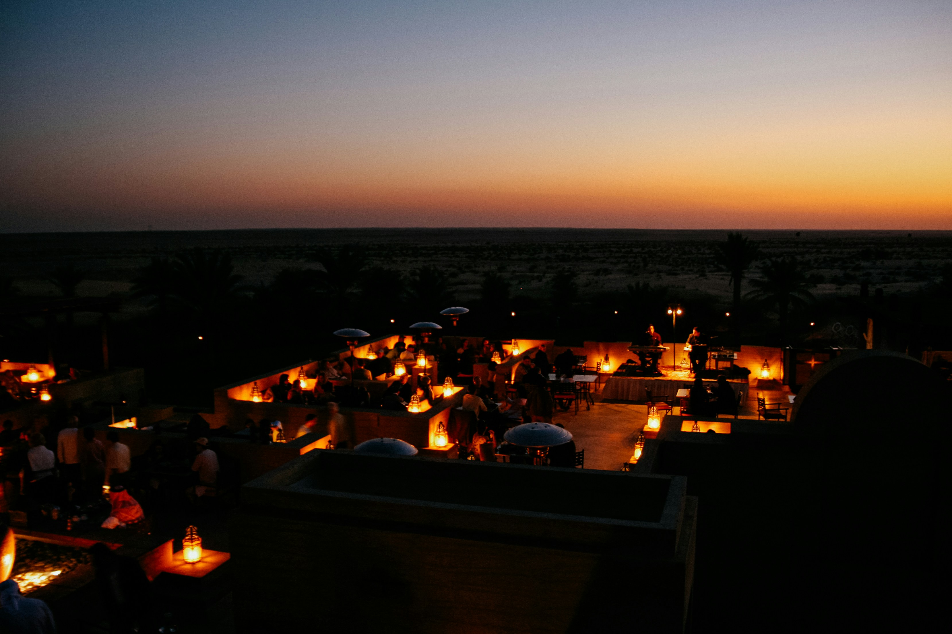 Evening Terrace Overlook at Dusk