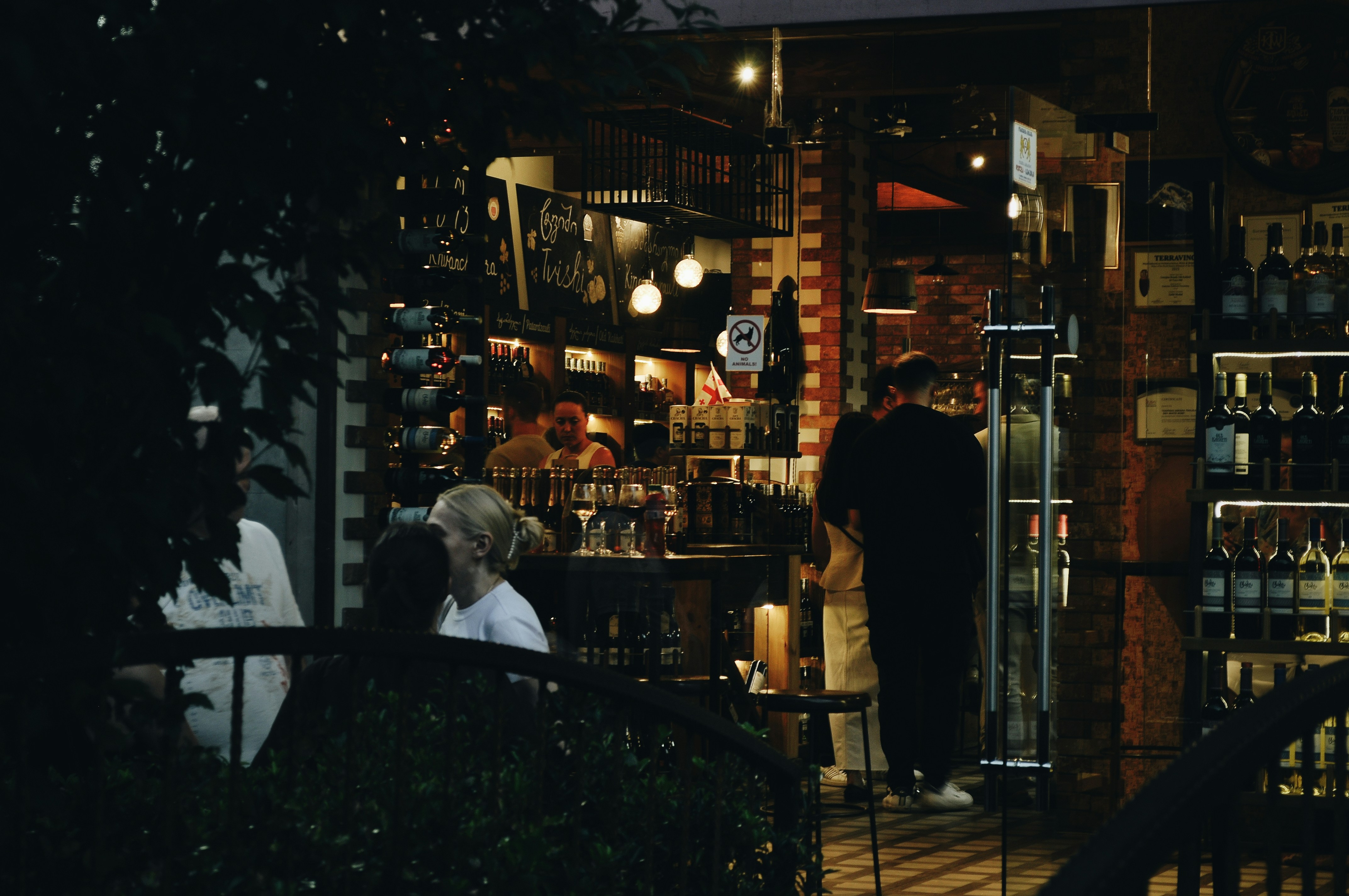 Warm Glow in a Quiet Corner Café