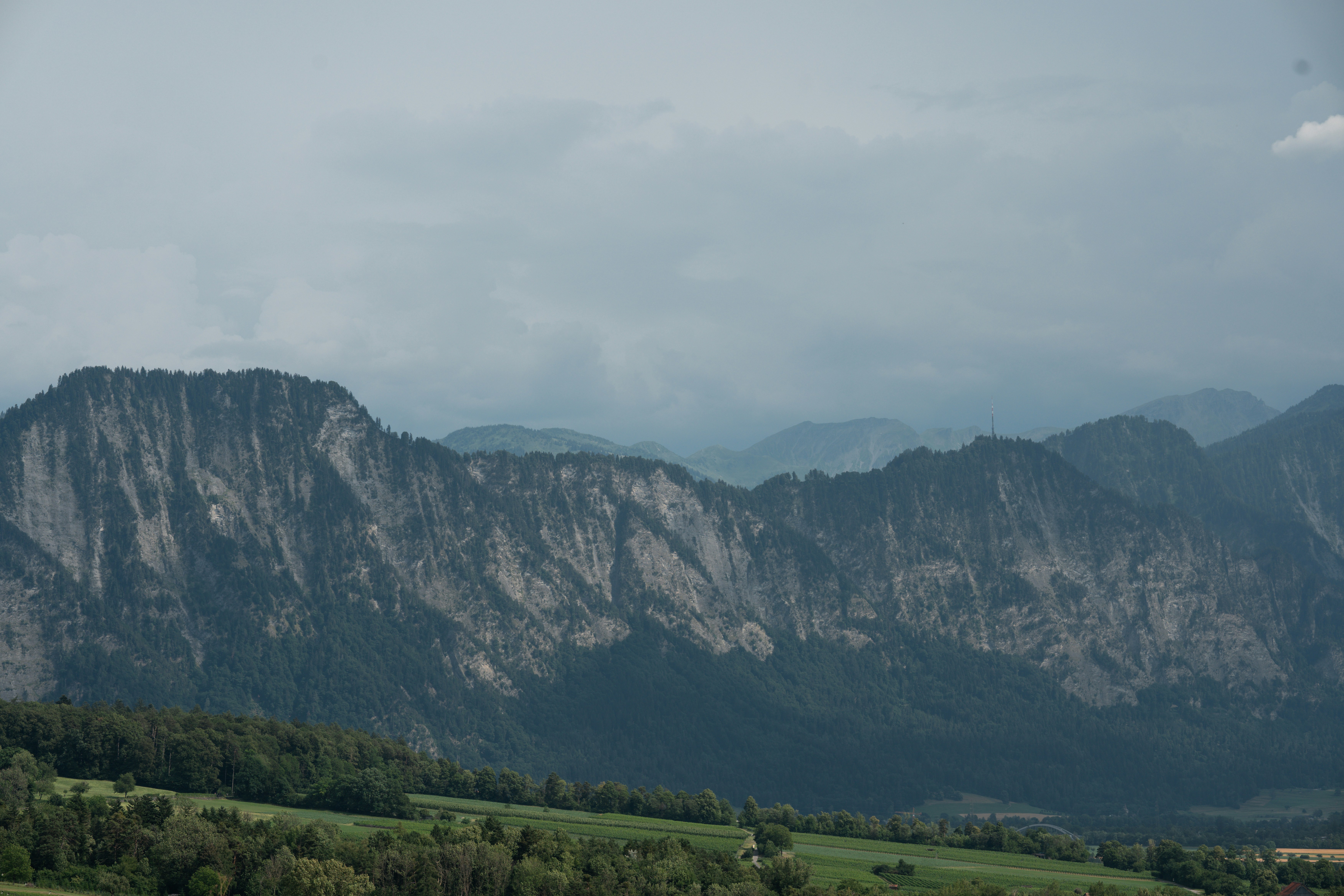 Ridge Line Under Skies: A Quiet Mountain Horizon