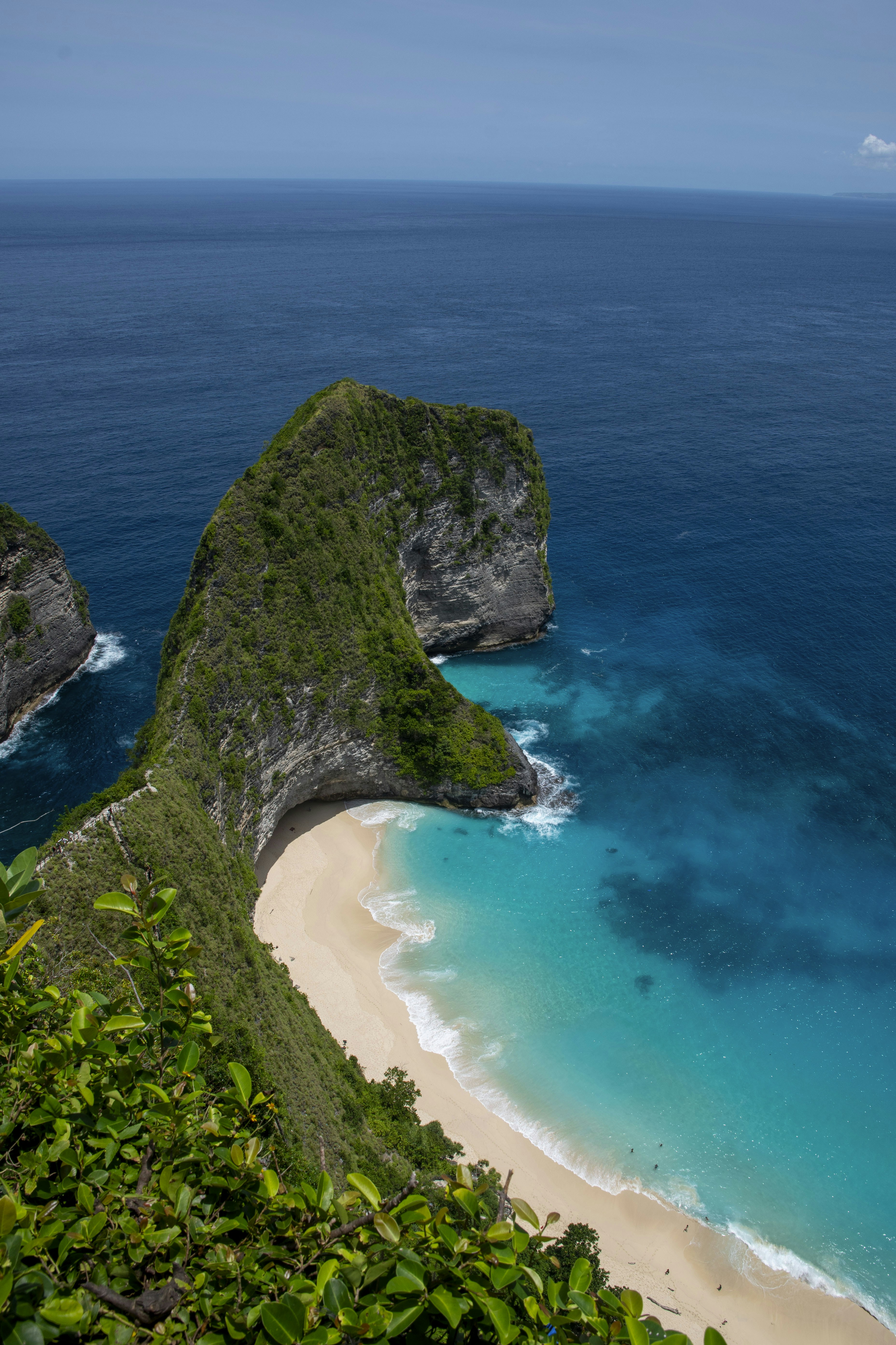 Emerald Arch: A Verdant Sea Cliffs Panorama