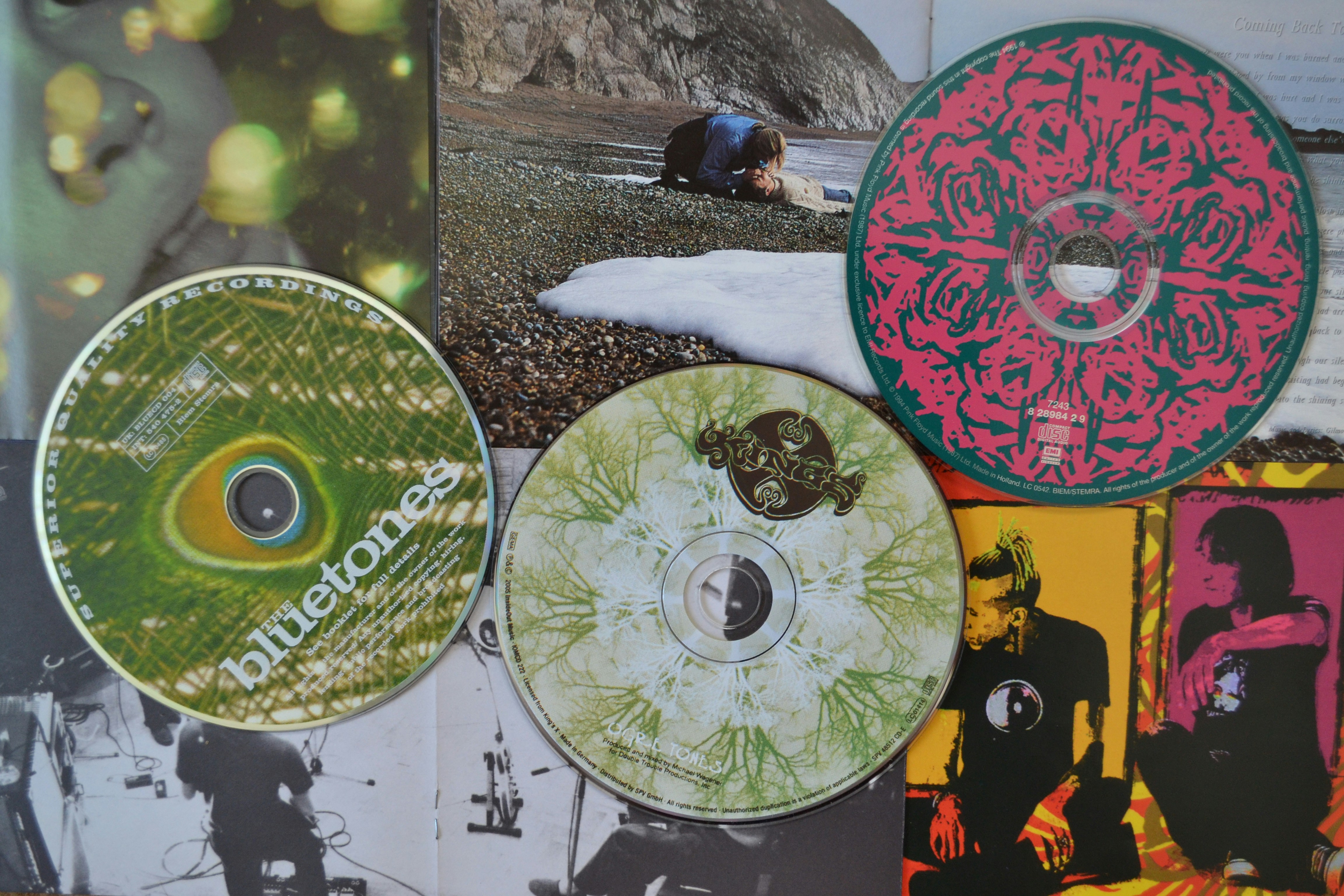 Colorful CD Mosaic: A Tapestry of Circular Artifacts