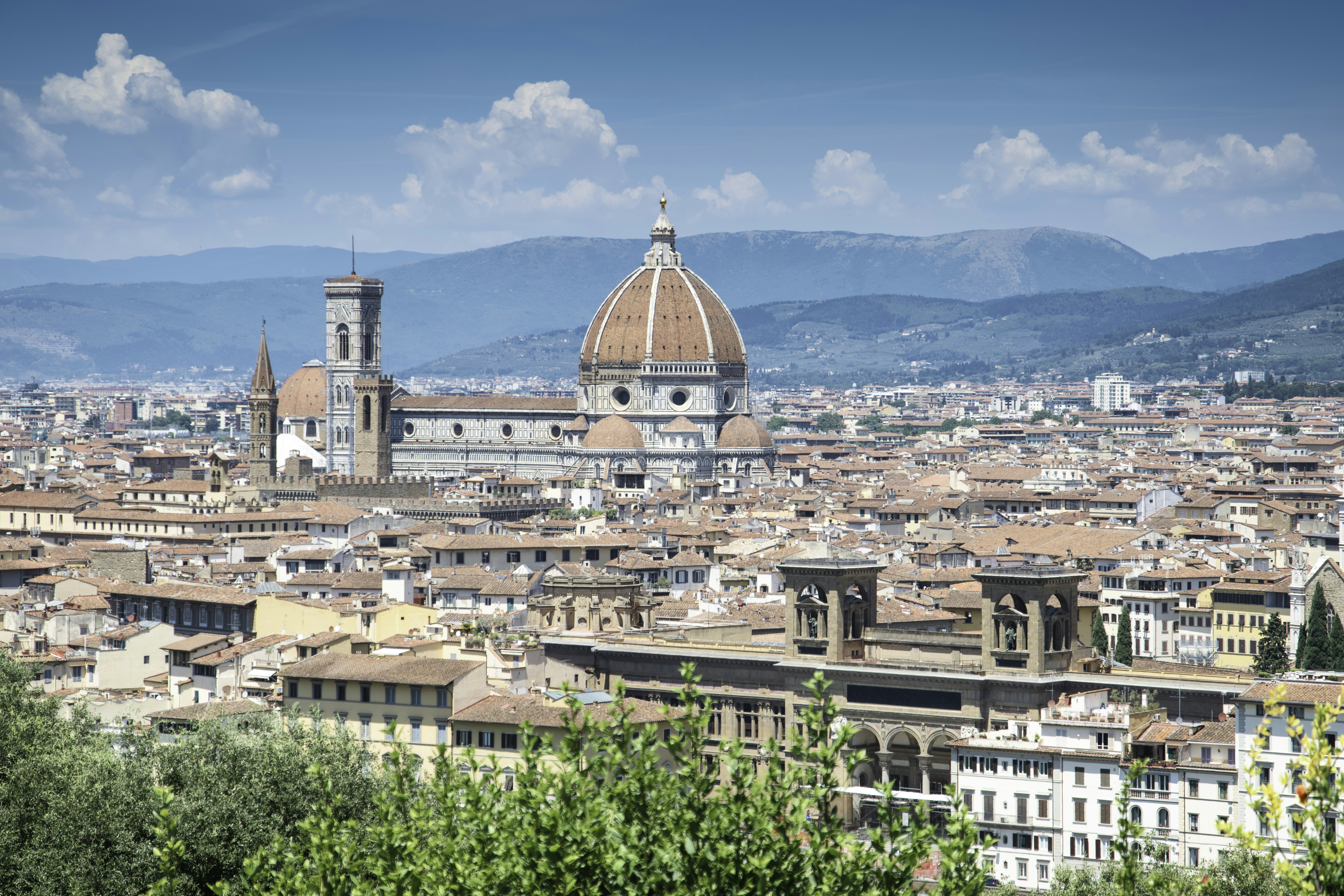 Dome and Cityscape: Florence's Red Roof Symphony