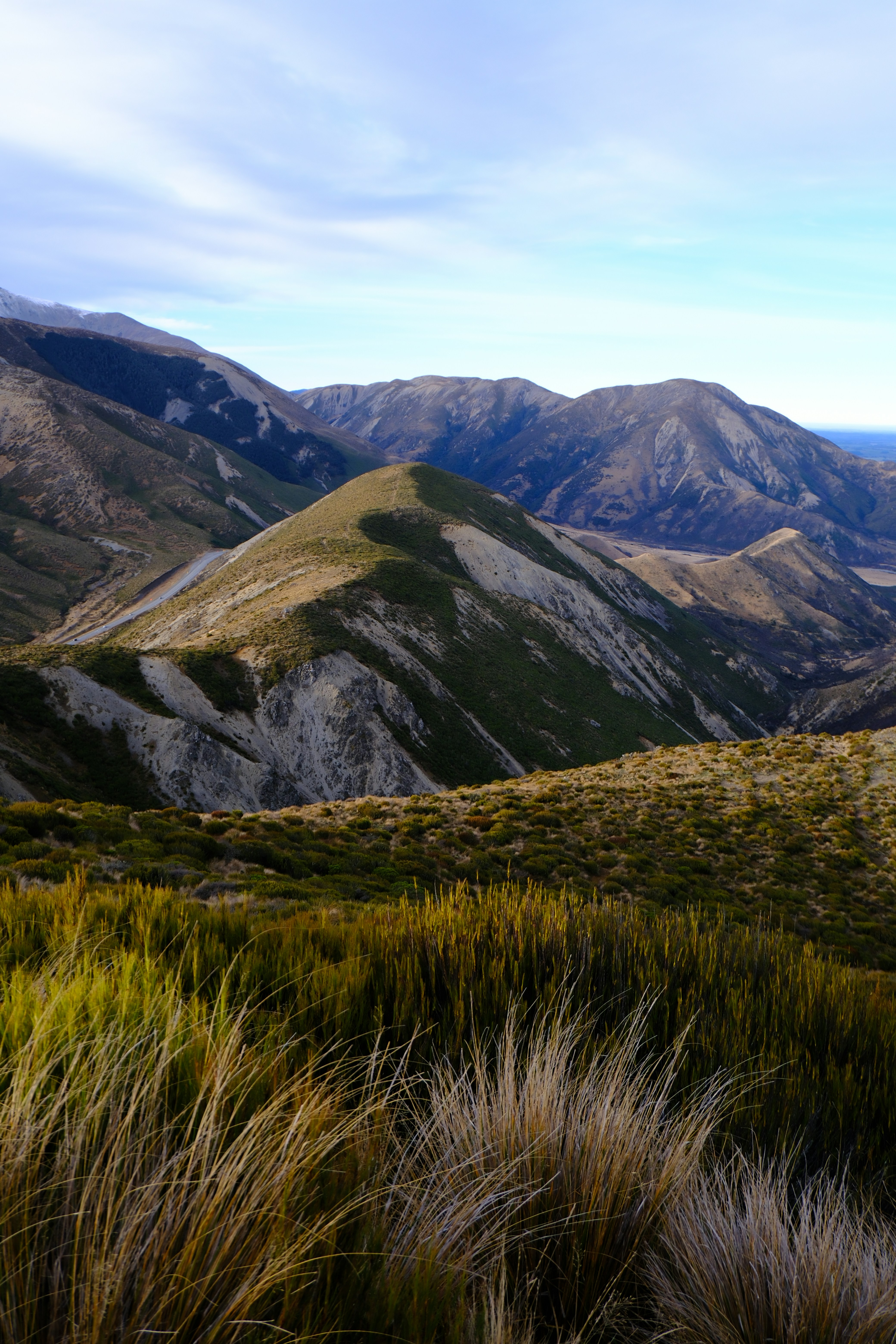 Ridge Crest under Vast Alpine Sky