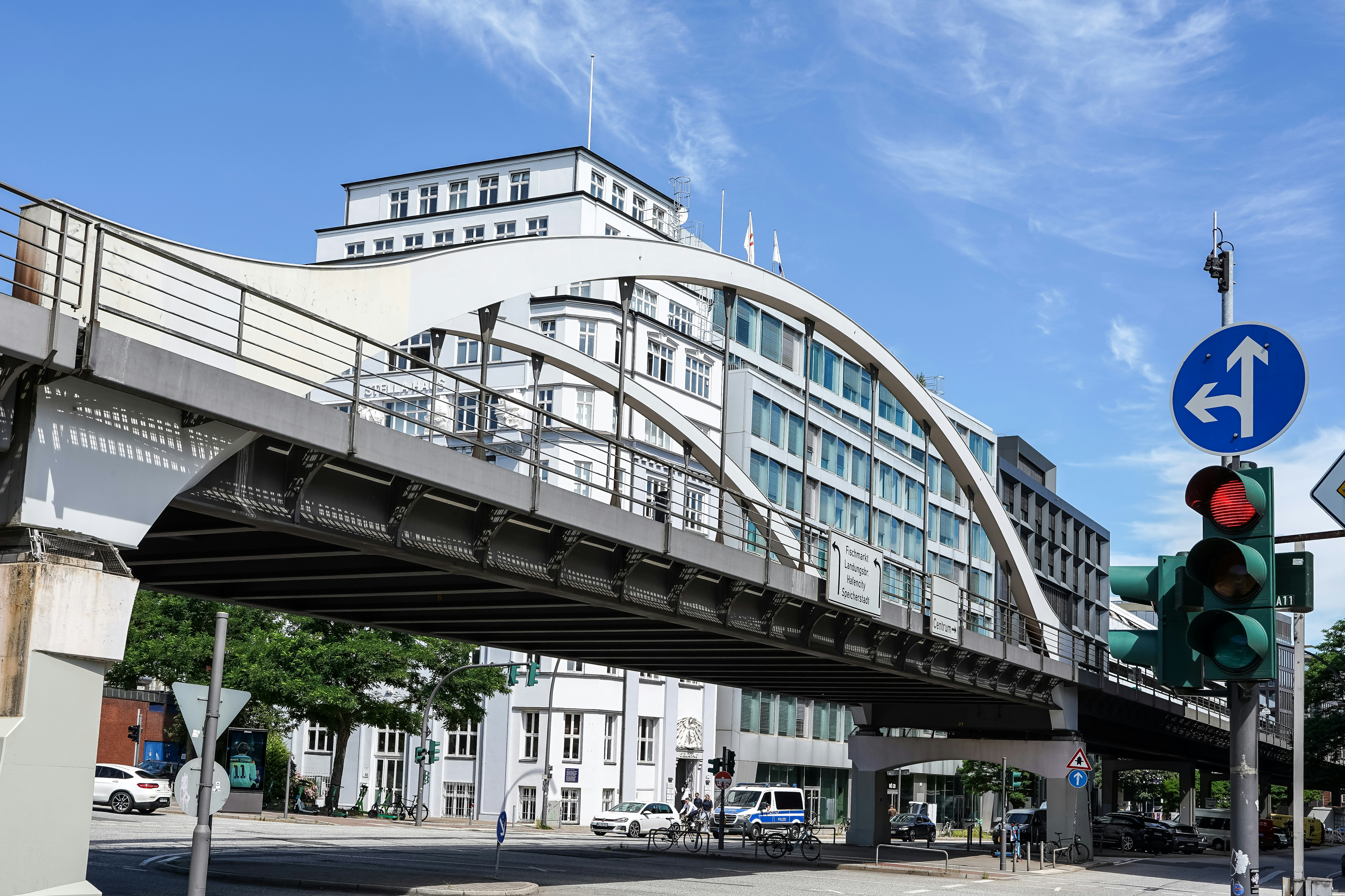 Arcade Route: The Elevated Crossing Over a Quiet City Street