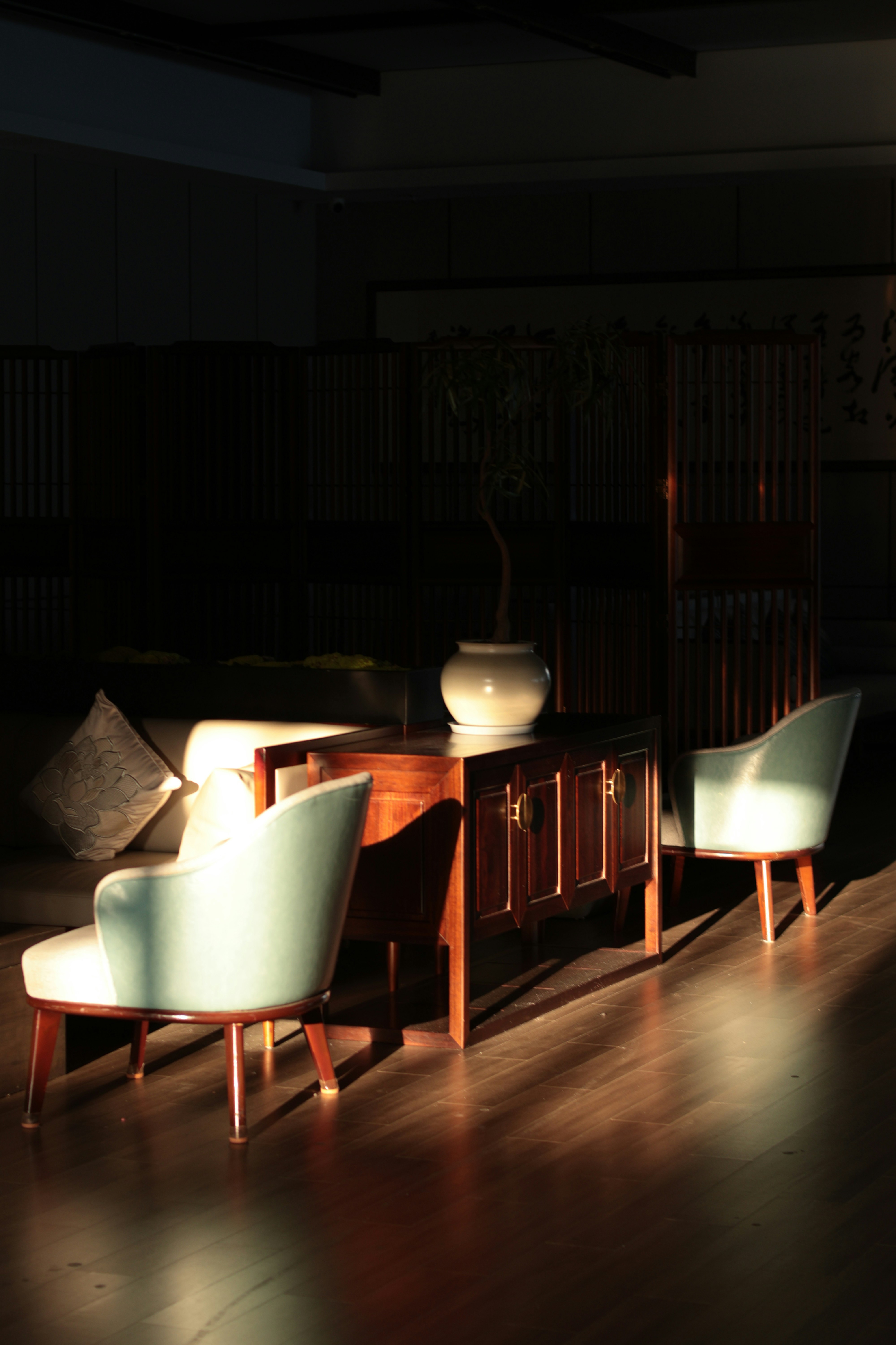 Sunlit Lounge: A Quiet Corner Bathed in Warm Spotlight