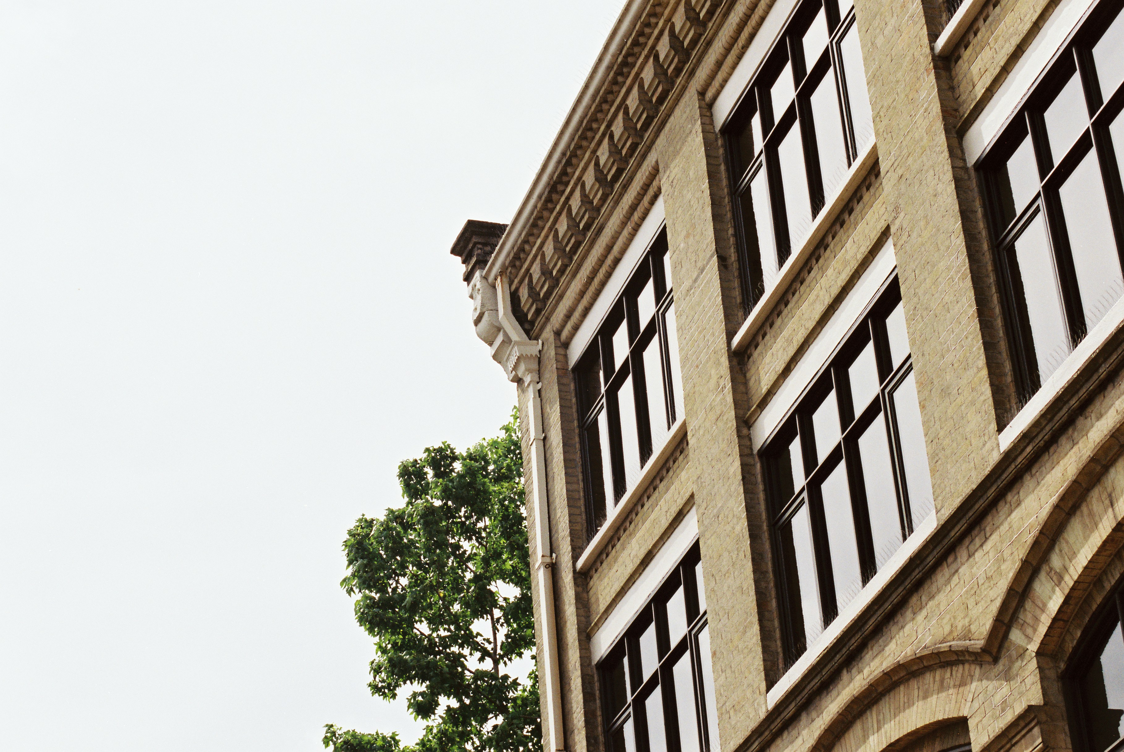Brick Facade Lines and Cornered Light