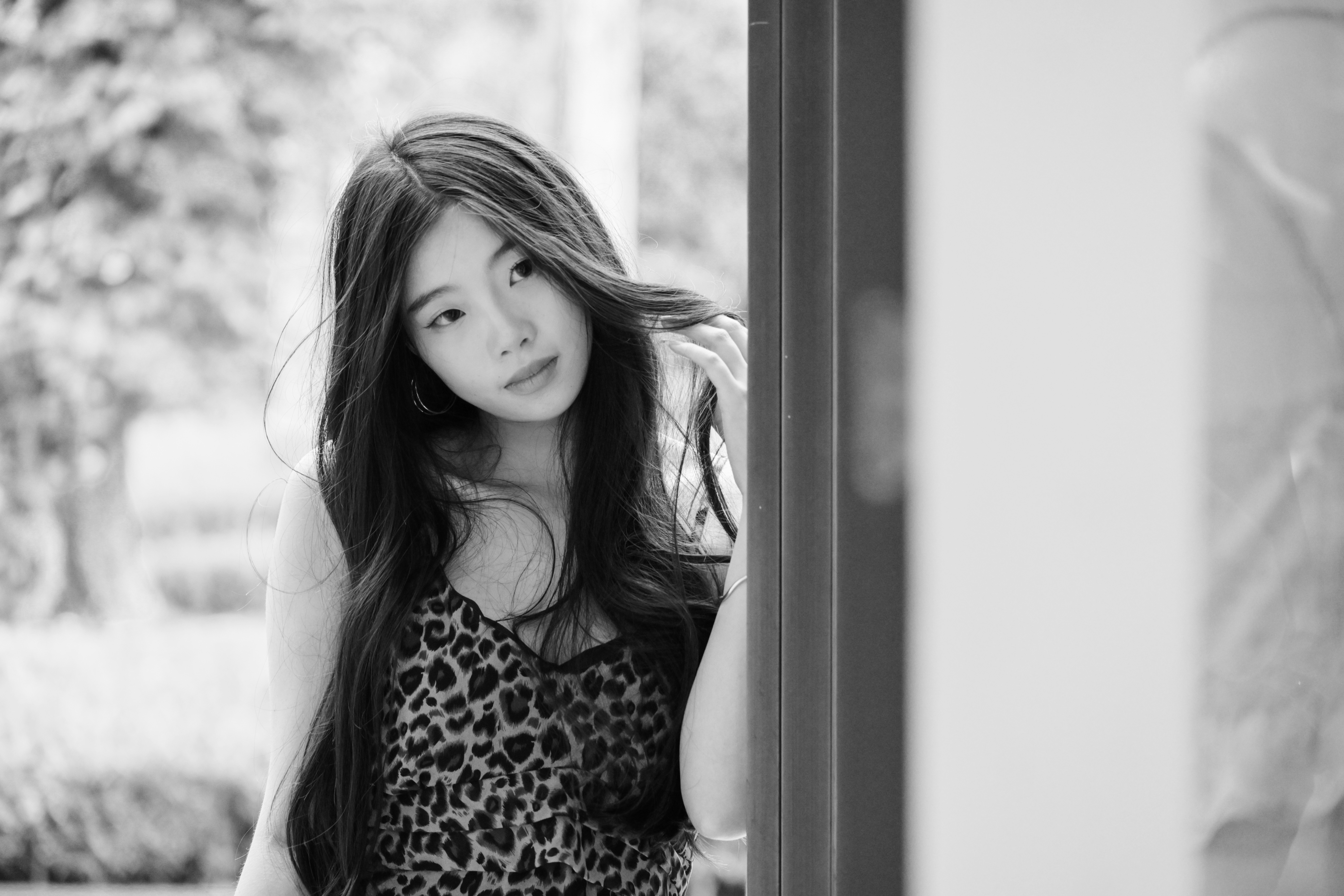 Contemplation at the Threshold: a Portrait in Soft Monochrome