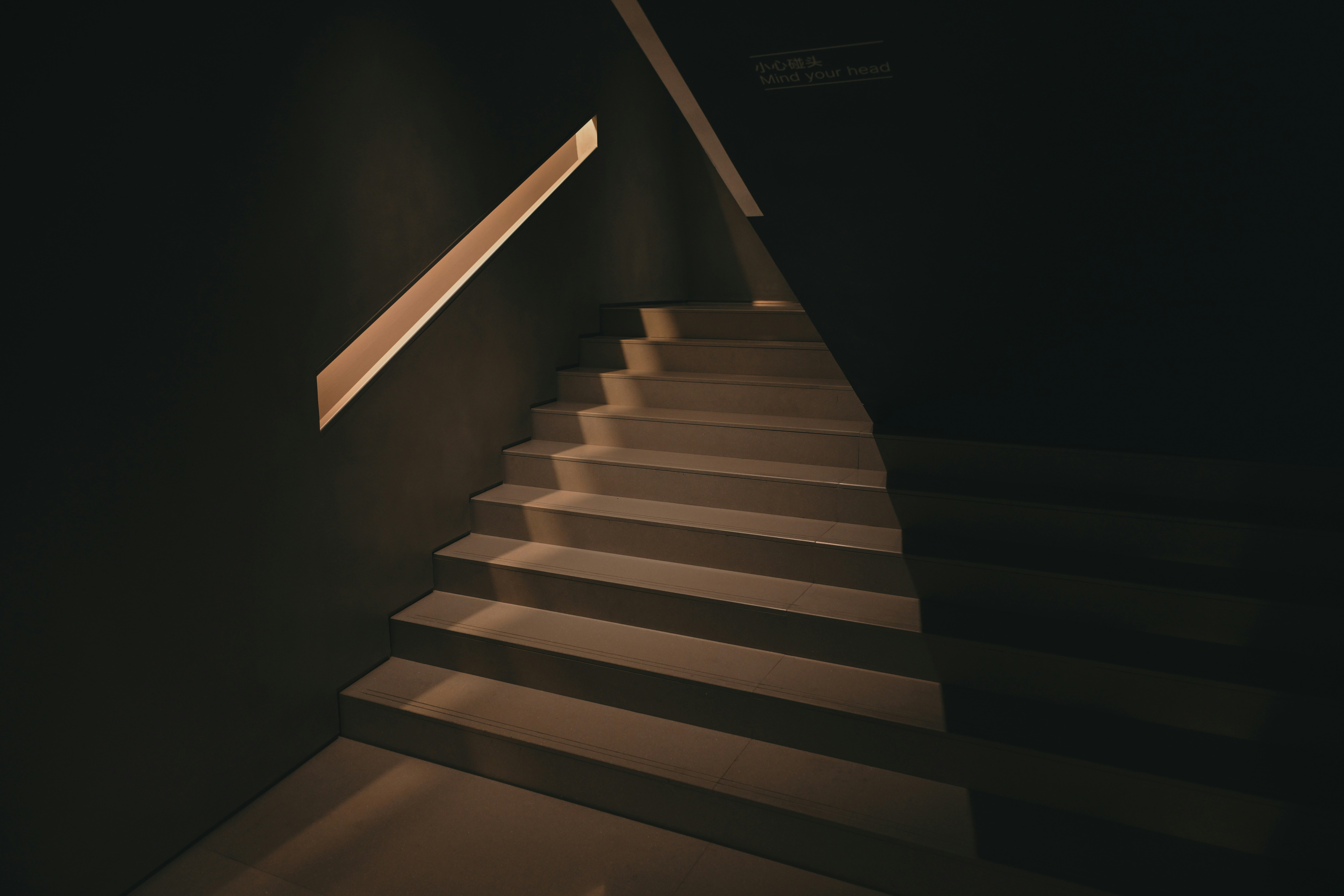 Staircase into shadowed geometry