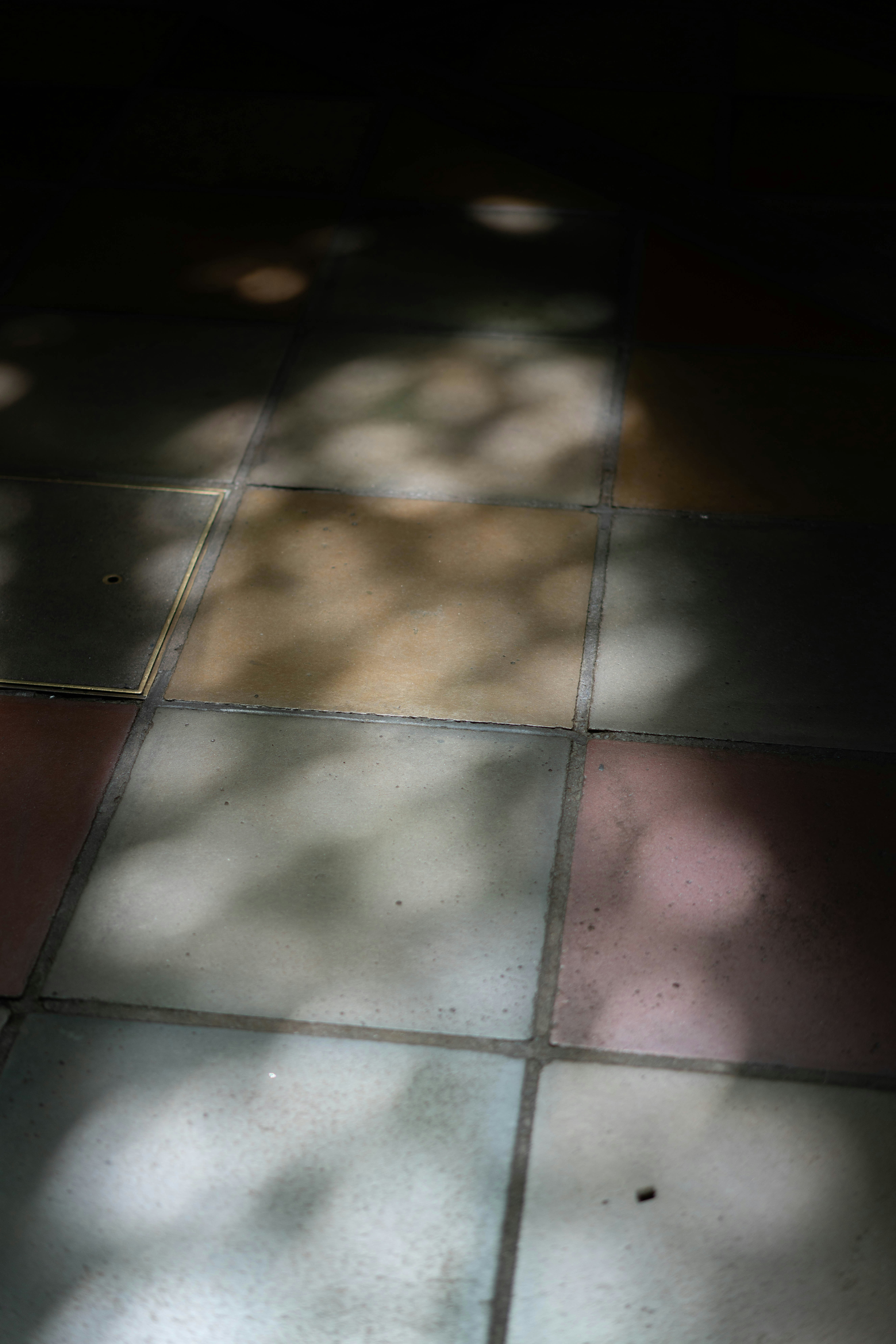 Dappled Tile Light: Quiet Shadows on a Sunlit Floor