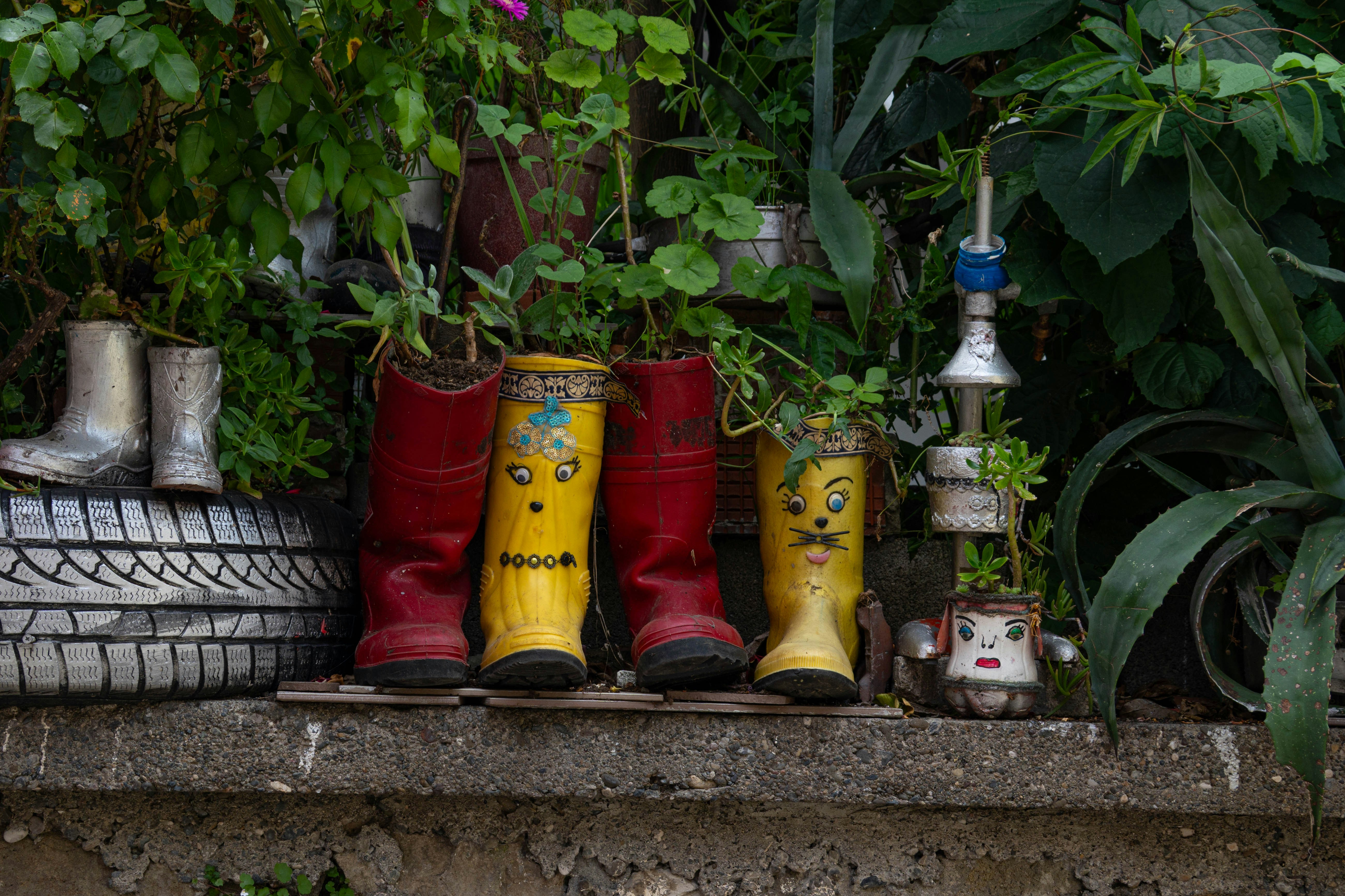 Whimsical Boots on a Schedule of Greenery