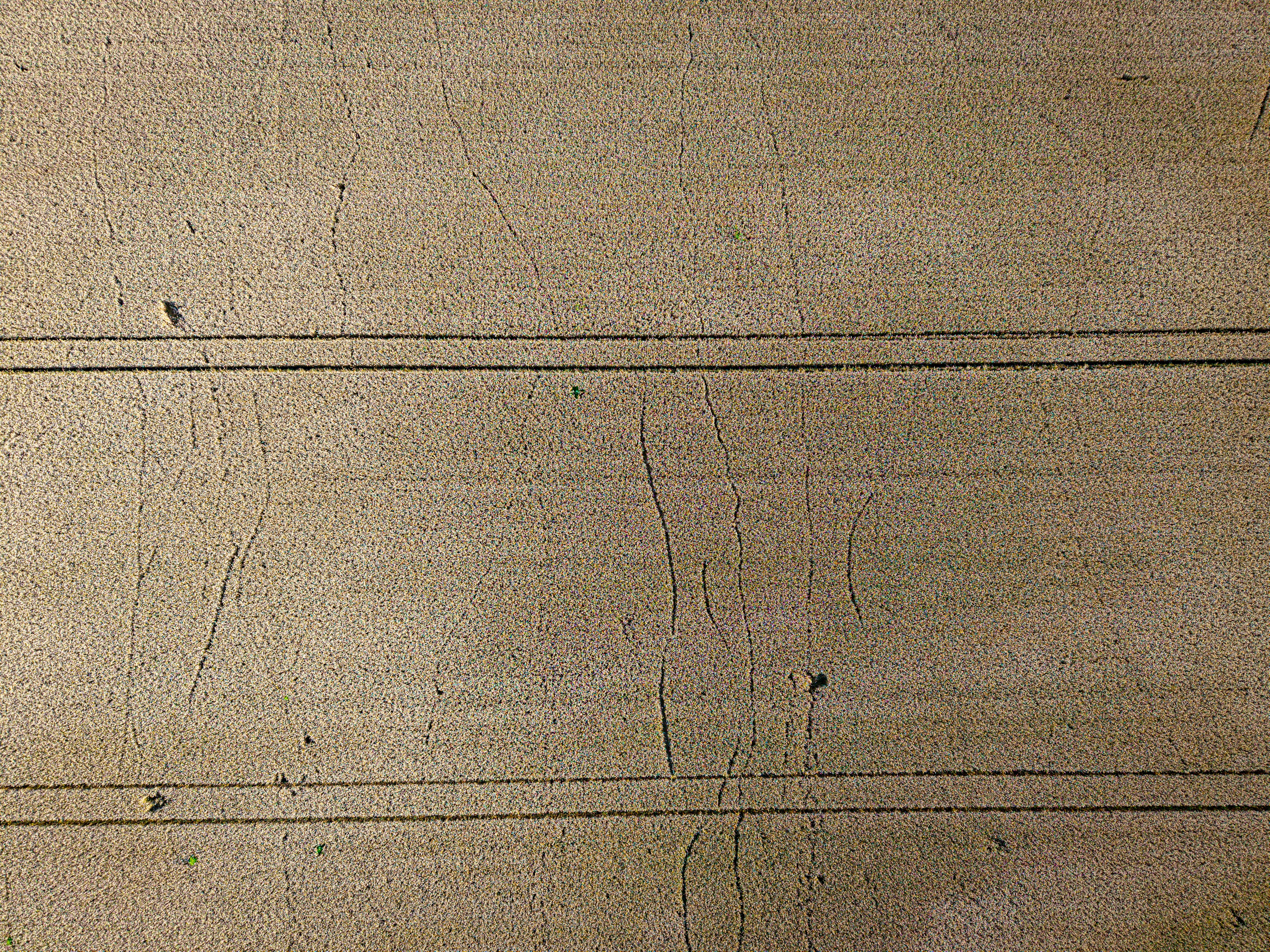 Cracked Lines on Weathered Concrete