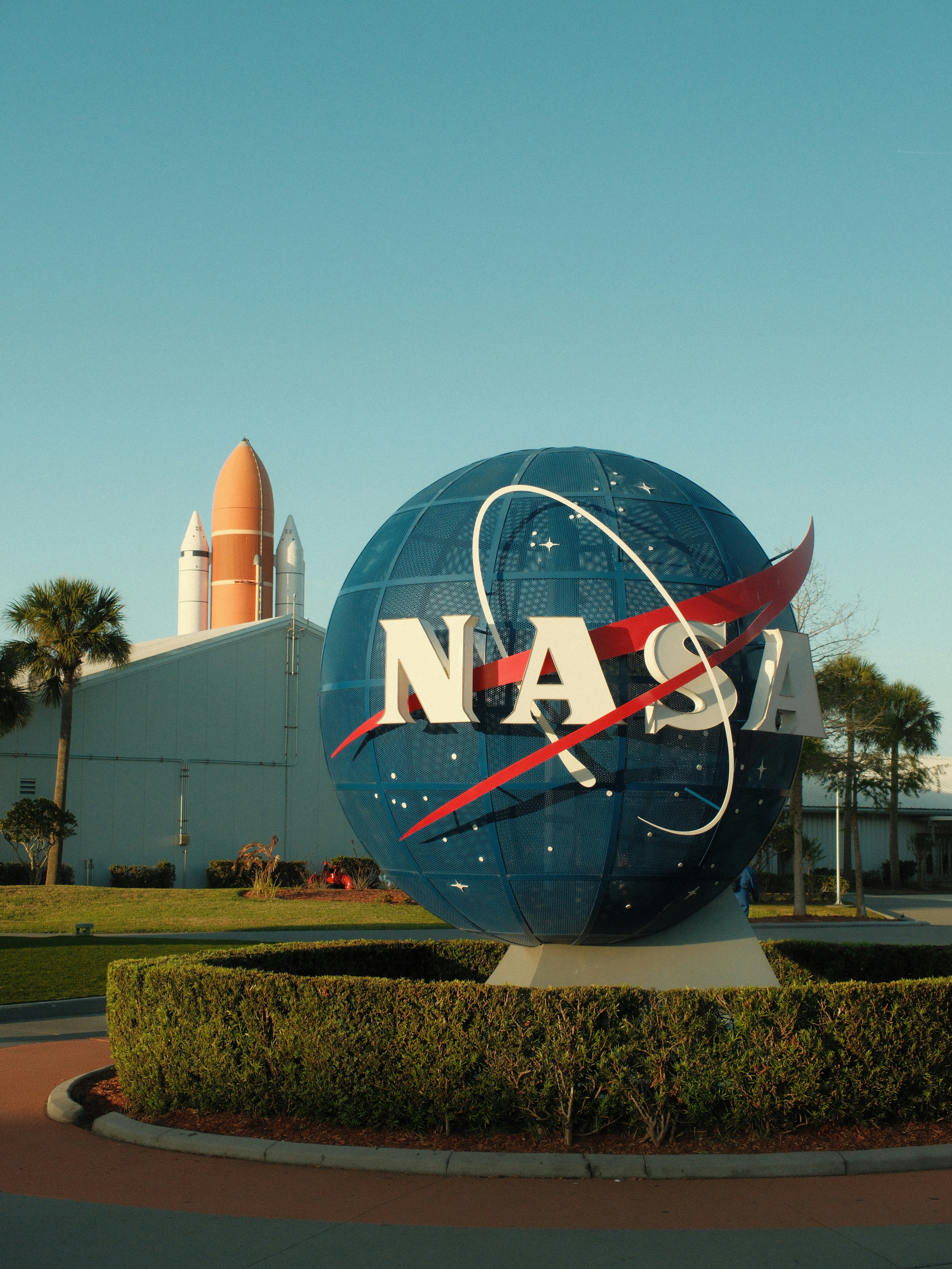 NASA Globe Illumination: The Icon at the Front Lawn