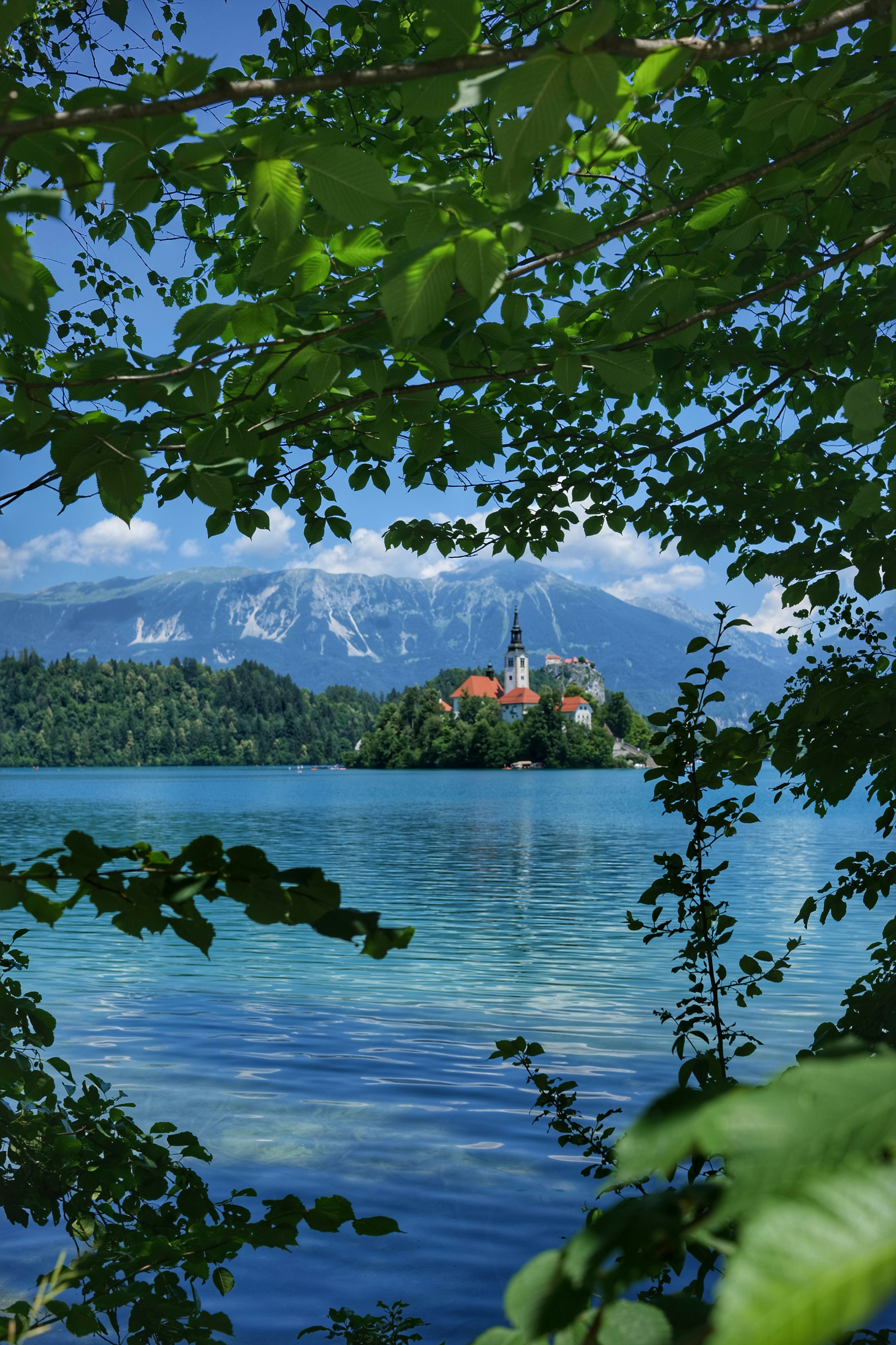 Island in the Blue Mirror: A Church on the Quiet Lake