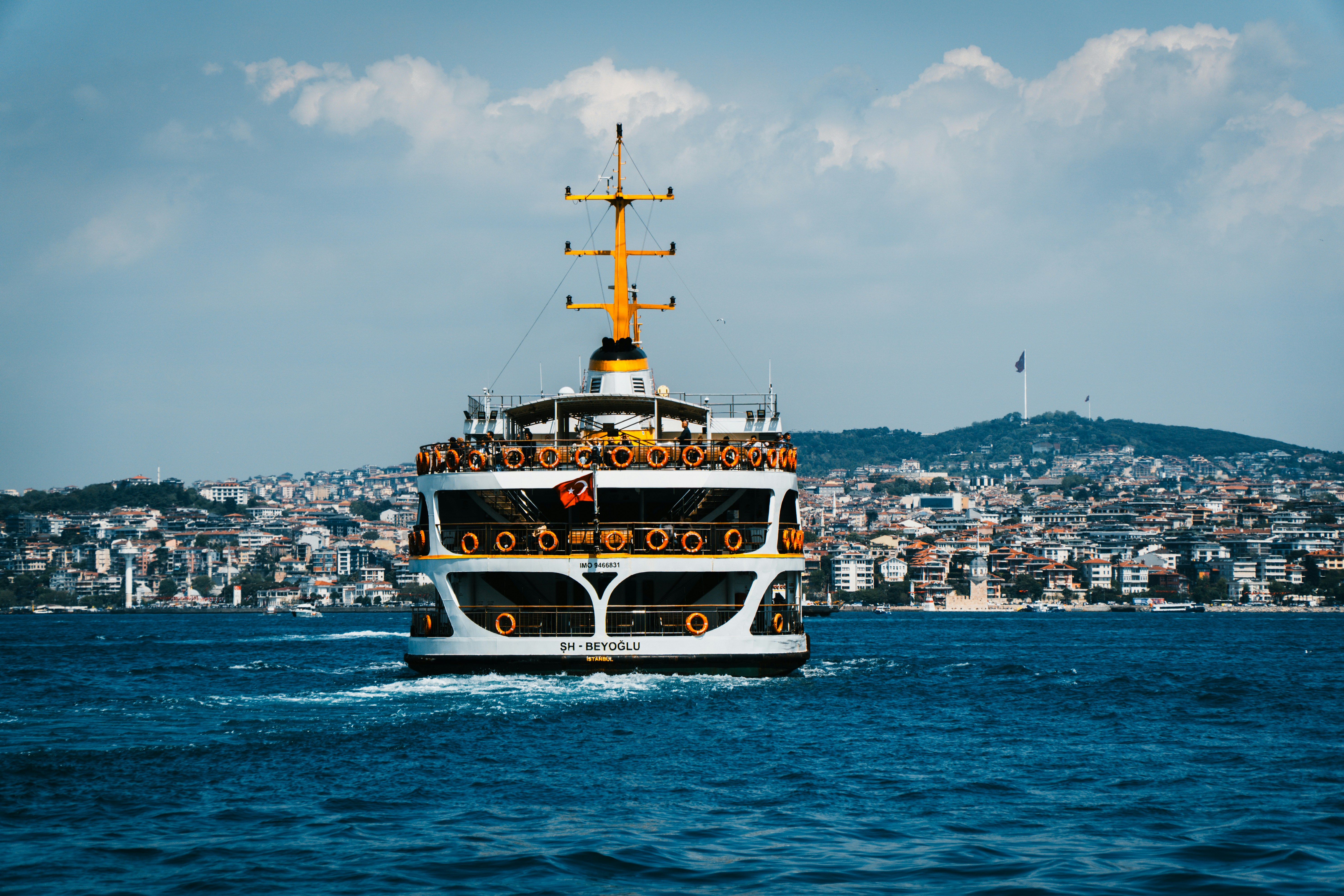 Vessel in Port: A Bold Frontier Cuts Through Blue